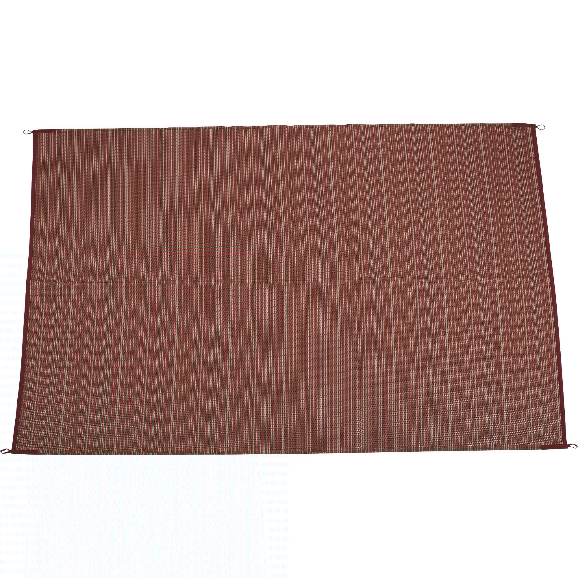Outdoor Reversible Patio/RV Mat — 6ft. x 9ft., Rusty Orange Stripe ...