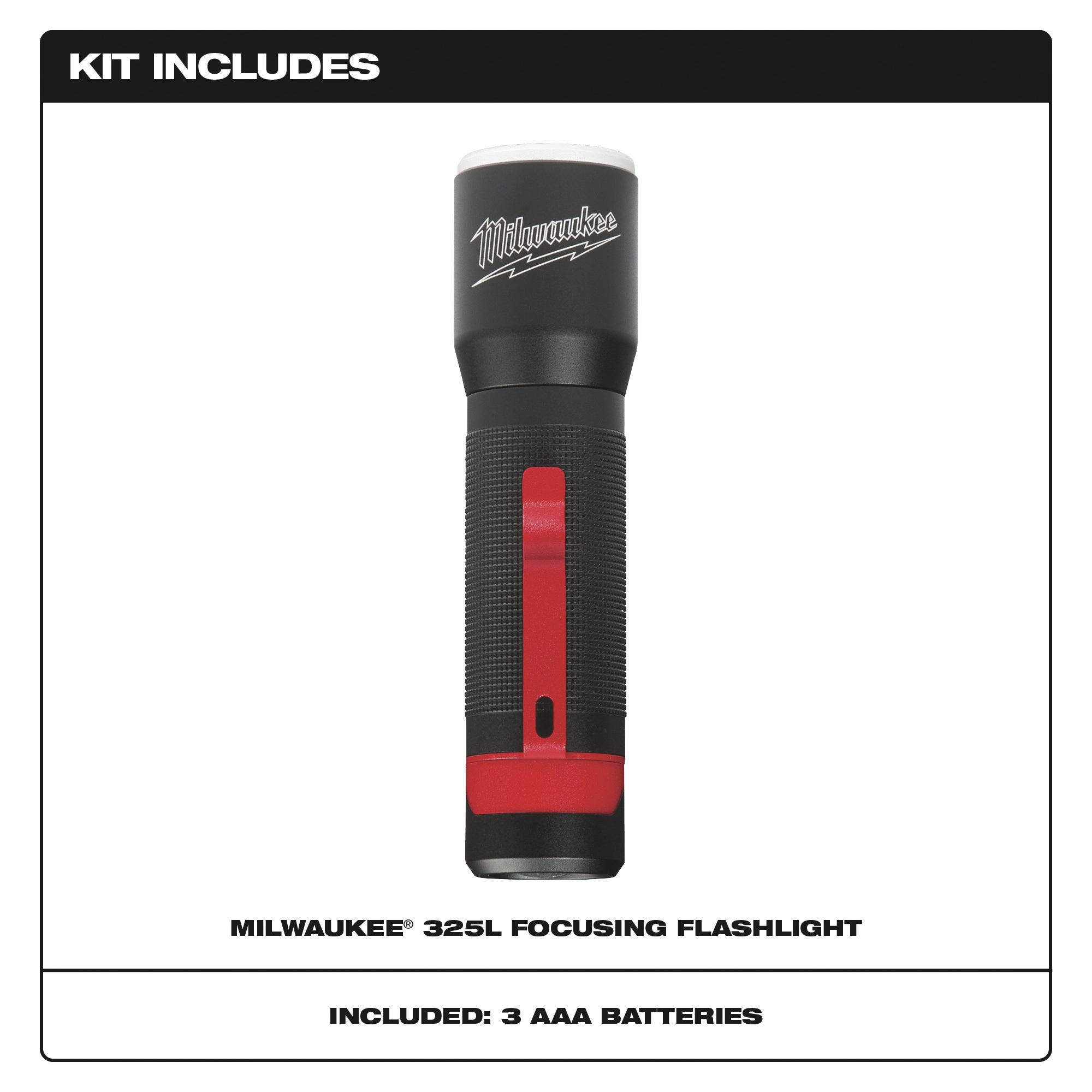 Milwaukee LED Focusing Flashlight — 325 Lumens, Model# 2107 | Northern Tool