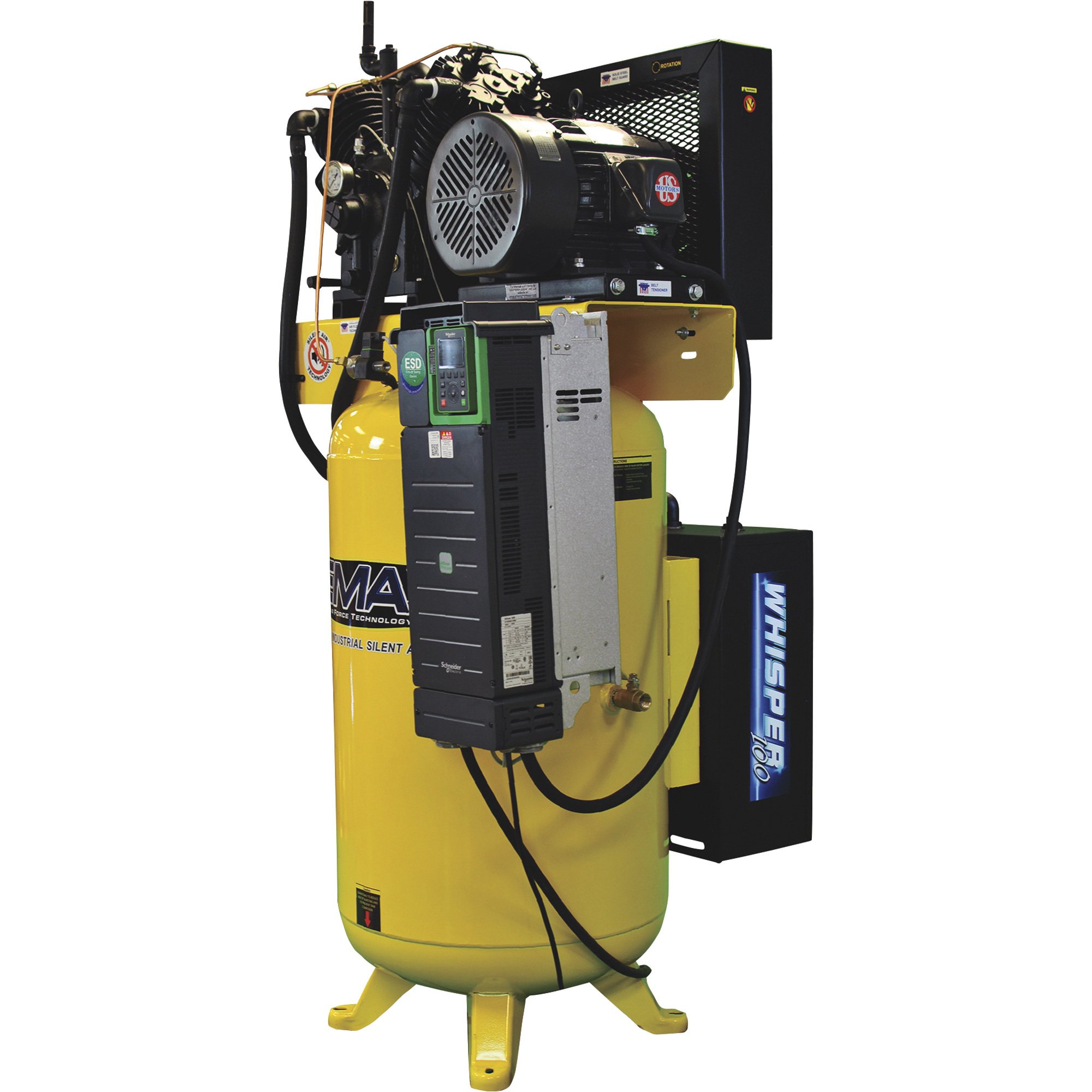 EMAX Industrial Plus Silent Air Compressor — 7.5 HP, 208/230 Volt, 1 ... EMAX Industrial Plus Silent Air Compressor — 7.5 HP, 208/230 Volt, 1 ...