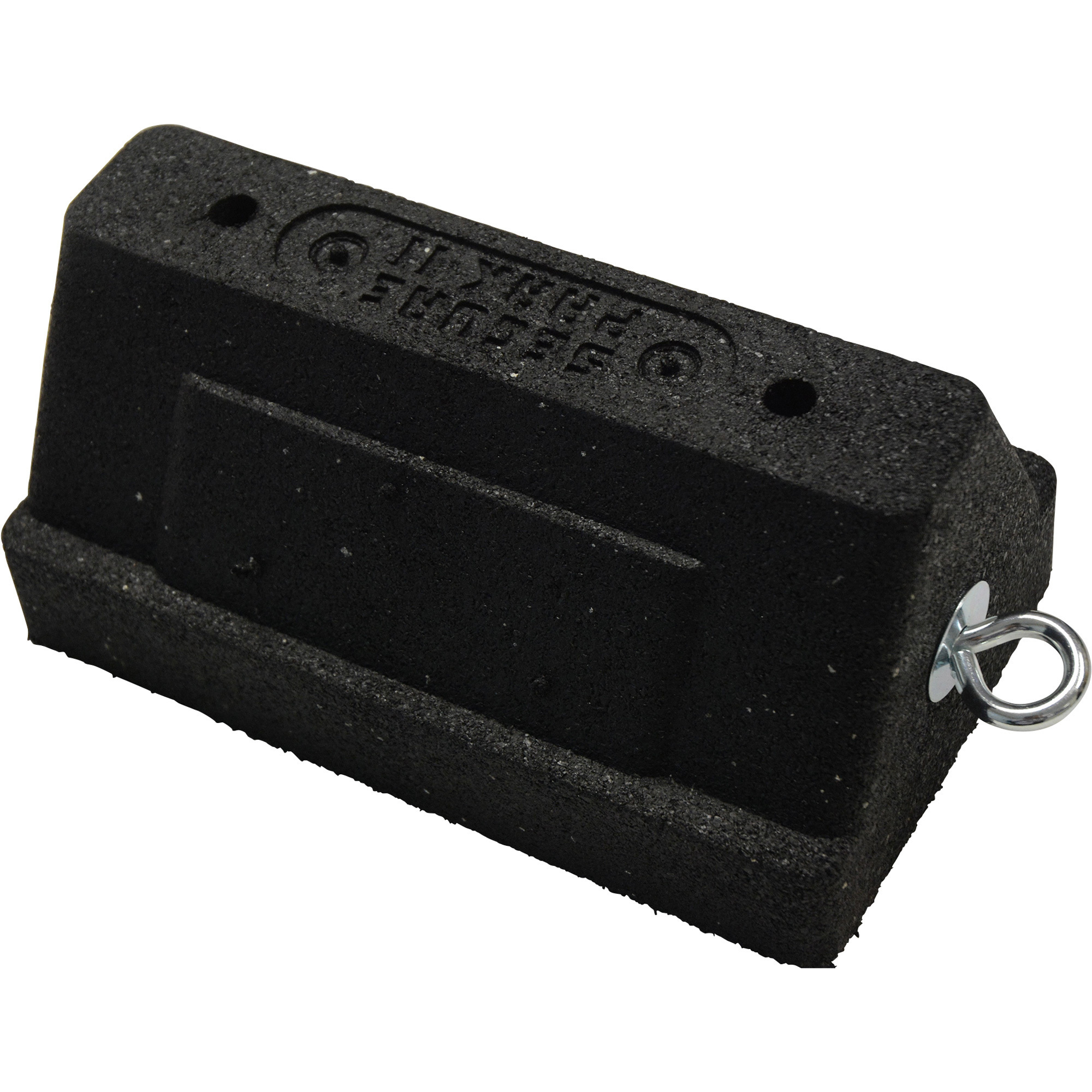 Technoflex Secure Parking Curb with Built-In Eyebolt — 10in.L x 6in.W x ...