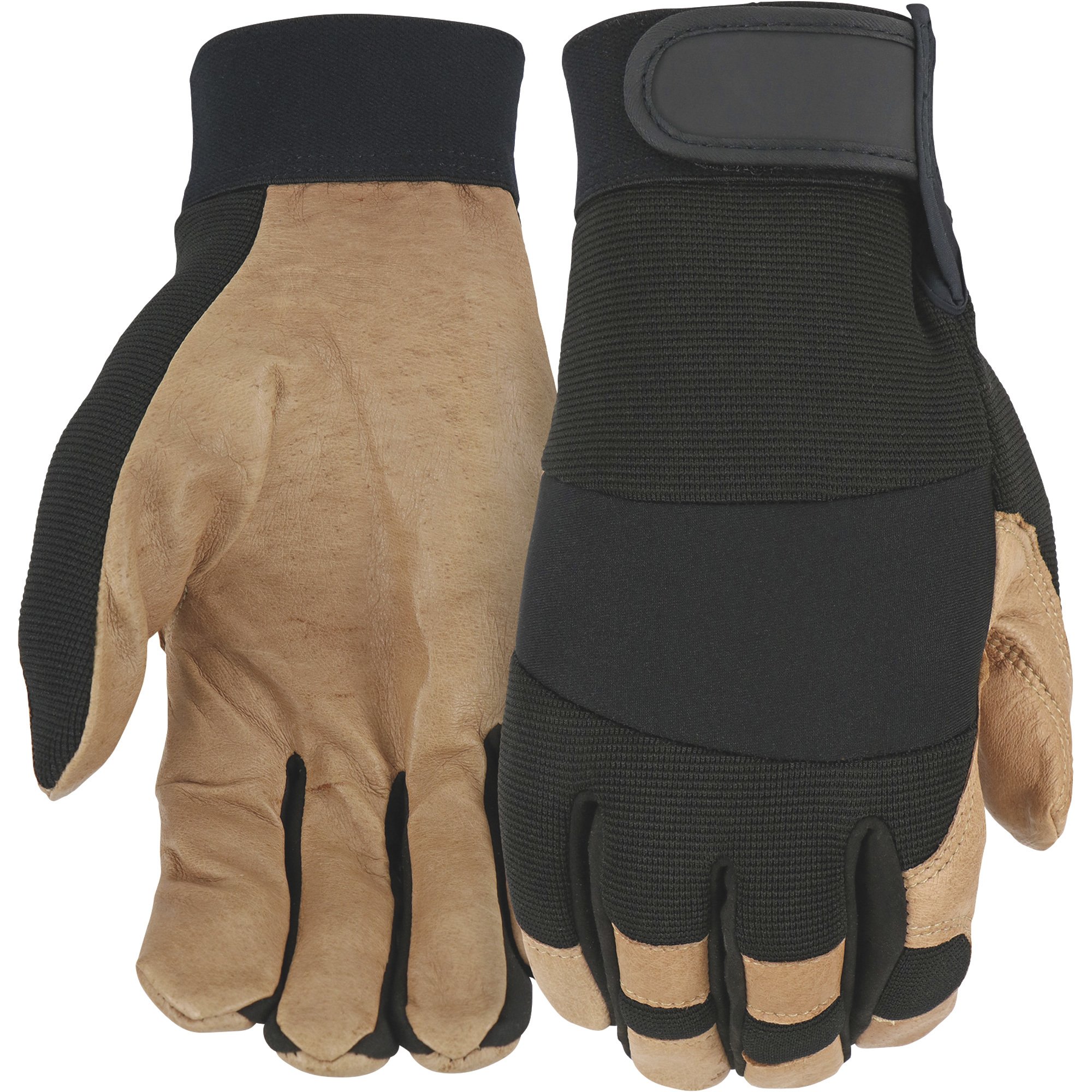 West Chester Men's Safety Gloves — Tan/Black, Large, Model# 86012-L ...