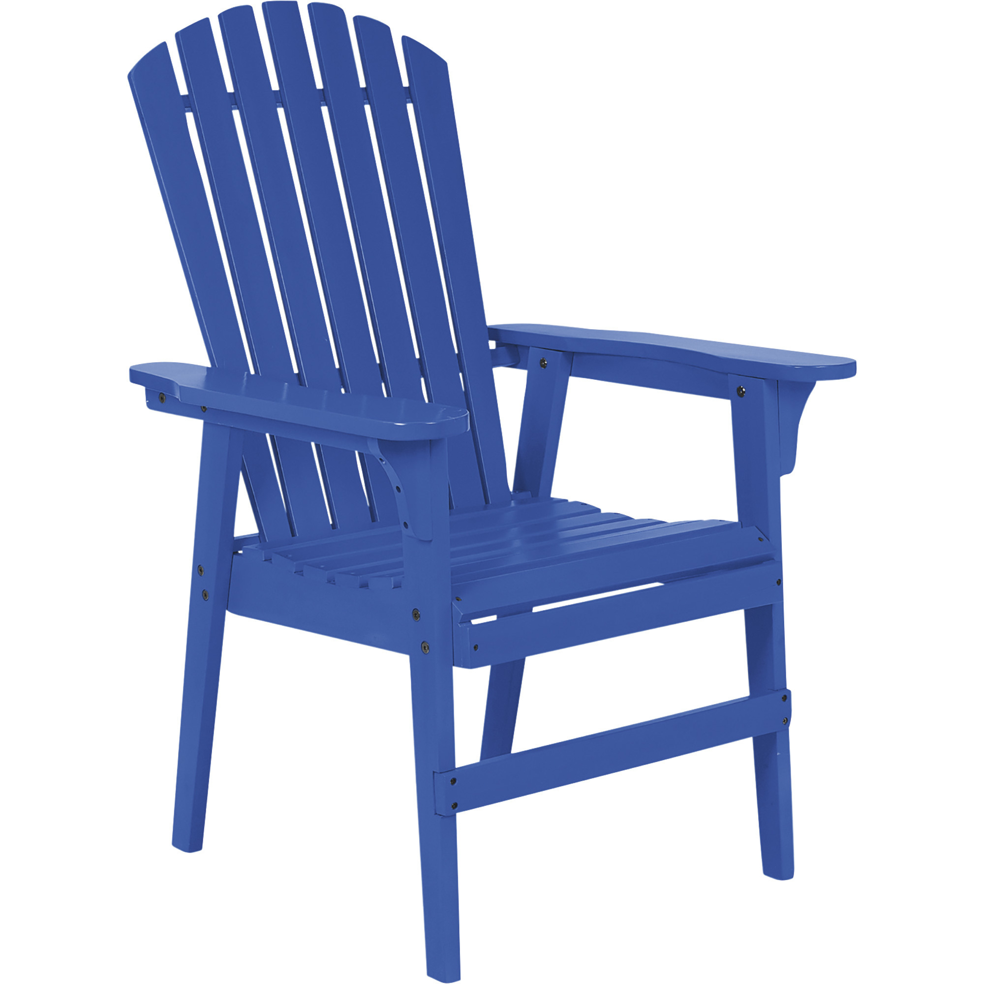 Painted Acacia Wood Upright Adirondack Chair Royal Blue Northern Tool