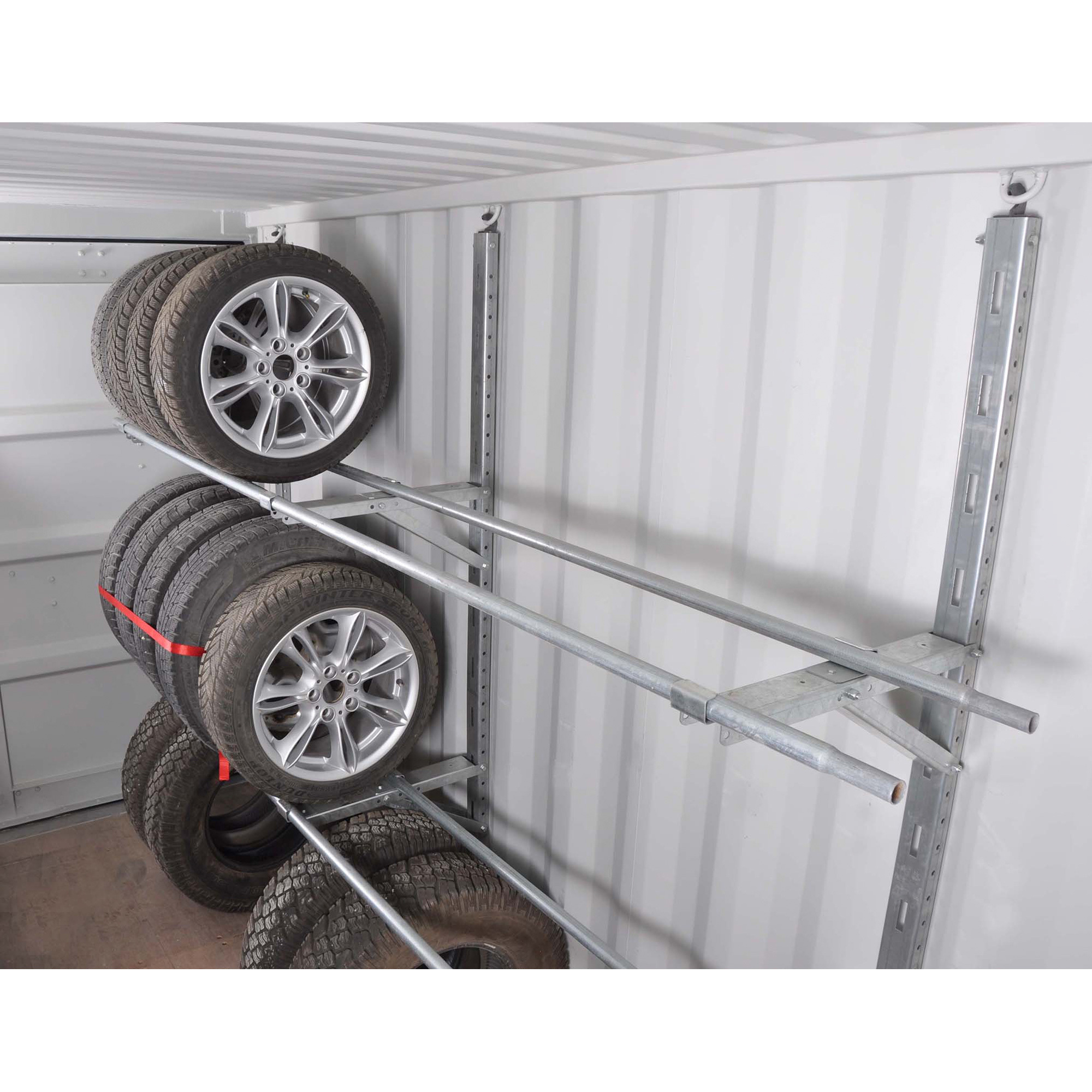 Western Steel & Tube Container Tire Storage Kit, 2 Level, Model# 1412 ...