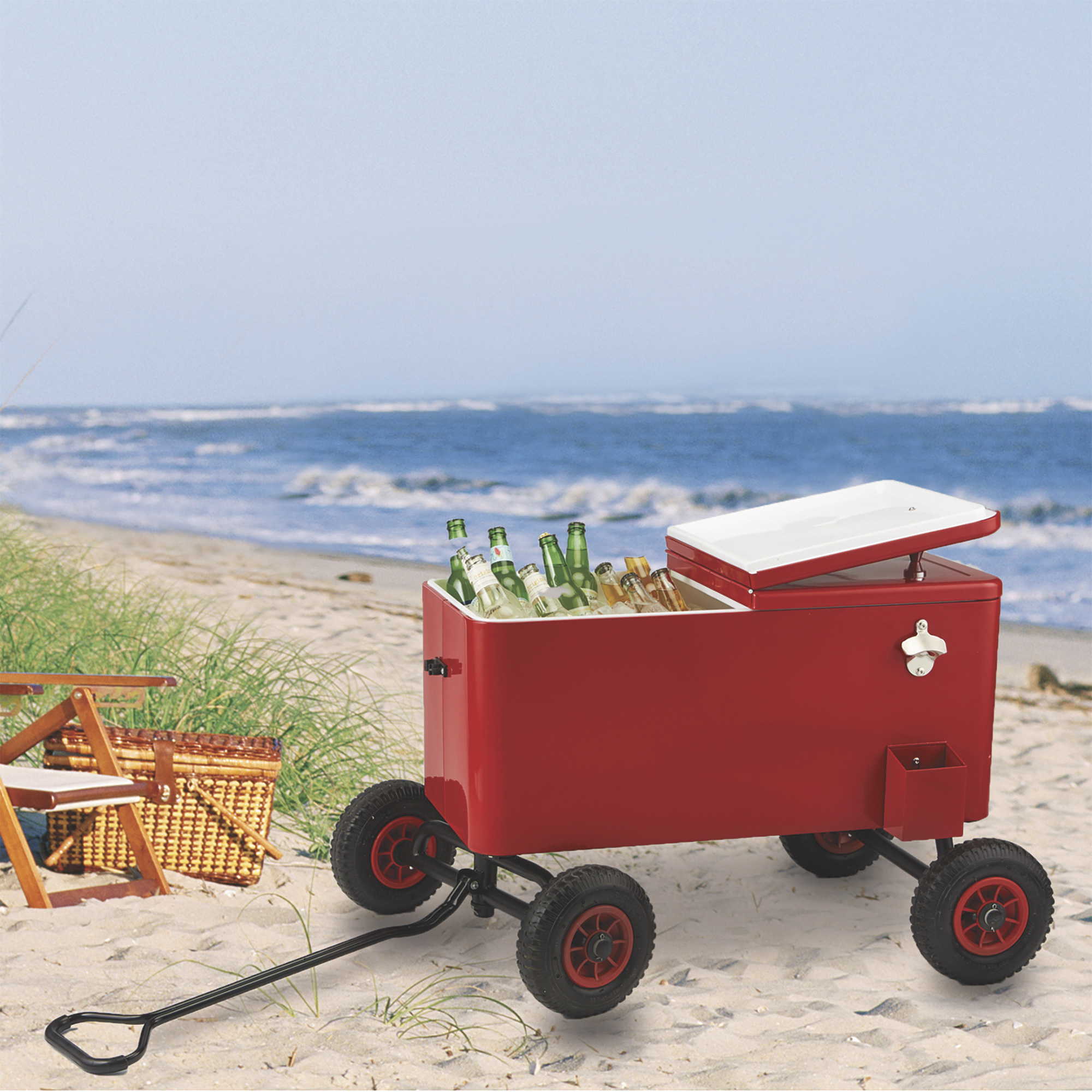80-Qt. Big Wheel Trolley Cooler | Northern Tool