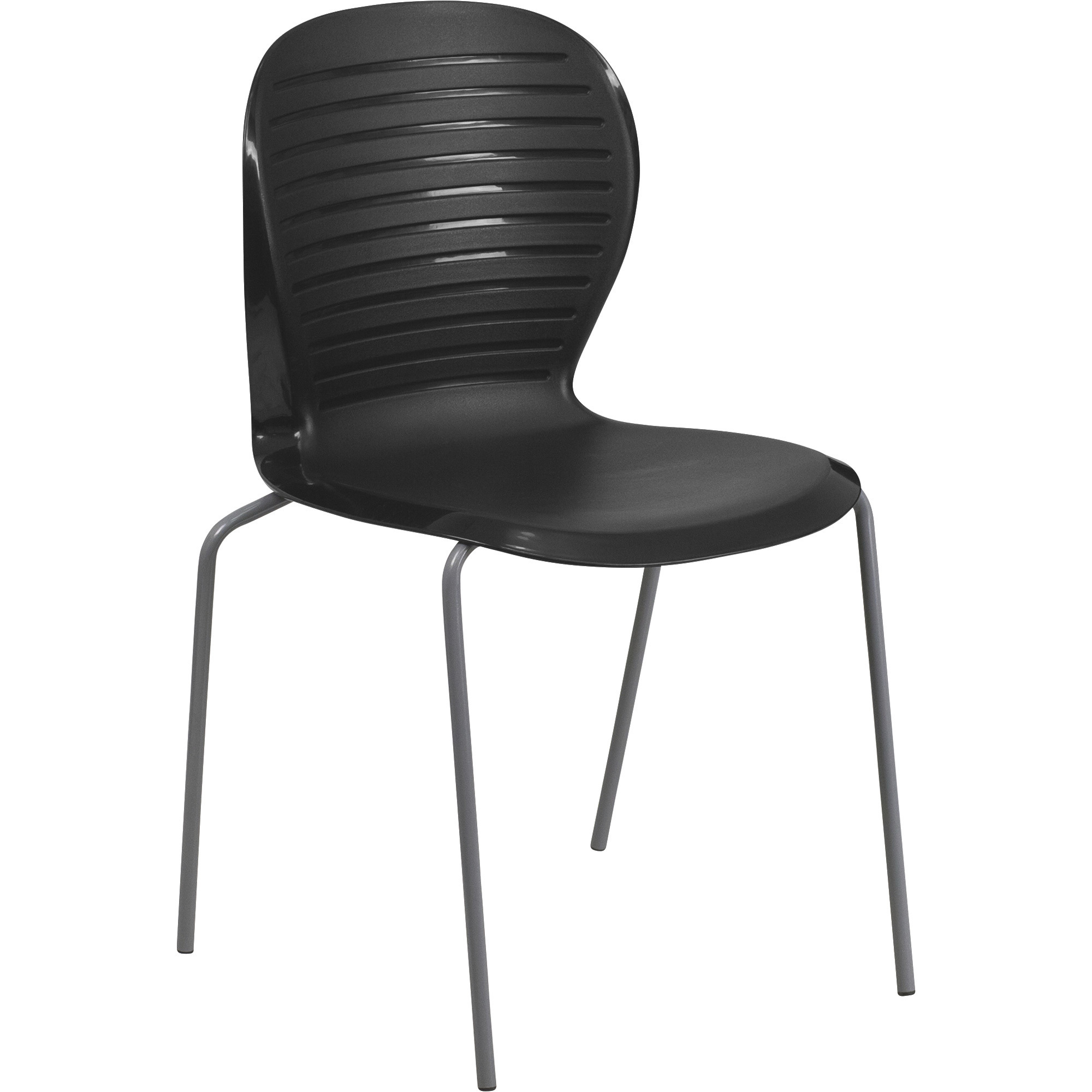 Flash Furniture Multipurpose Indoor/Outdoor Stacking Chair, Black, 551 ...