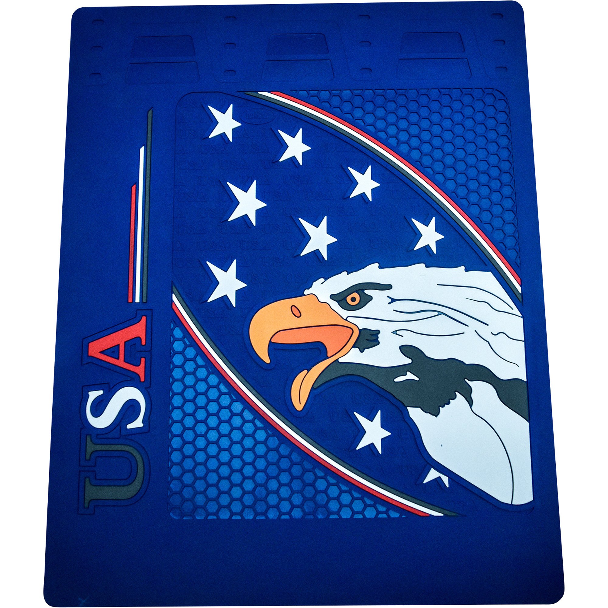 M&C USA Eagle and Stars Semi-Truck Mud Flaps — 24in.W x 30in.H, Pair ...