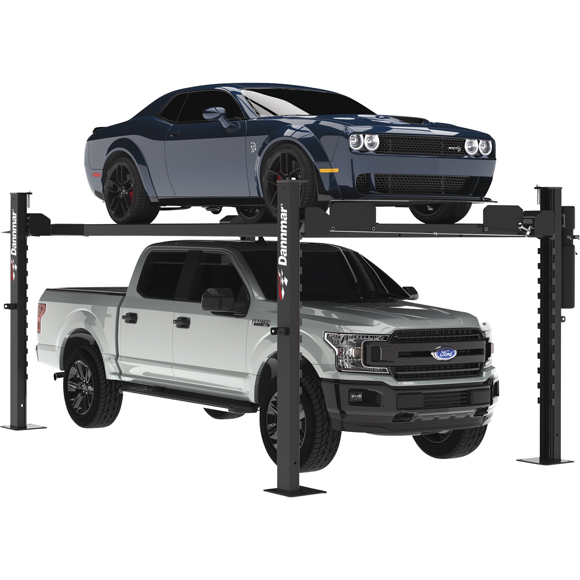 Dannmar 4-Post Wide Car Lift — 7000-Lb. Capacity, Model# D-7/X ...