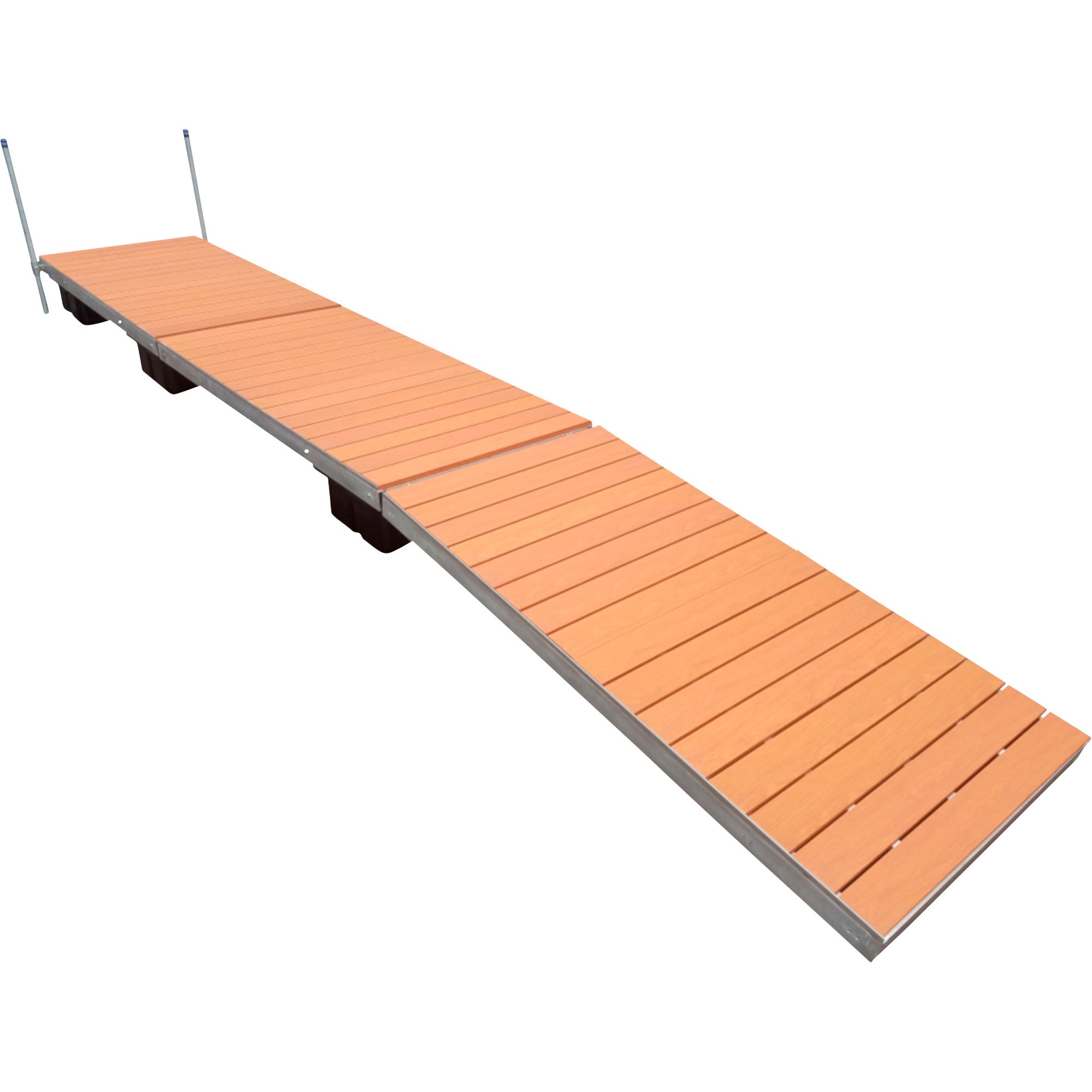 Patriot Docks 24ft. Low-Profile Modular Floating Dock System — Brown ...