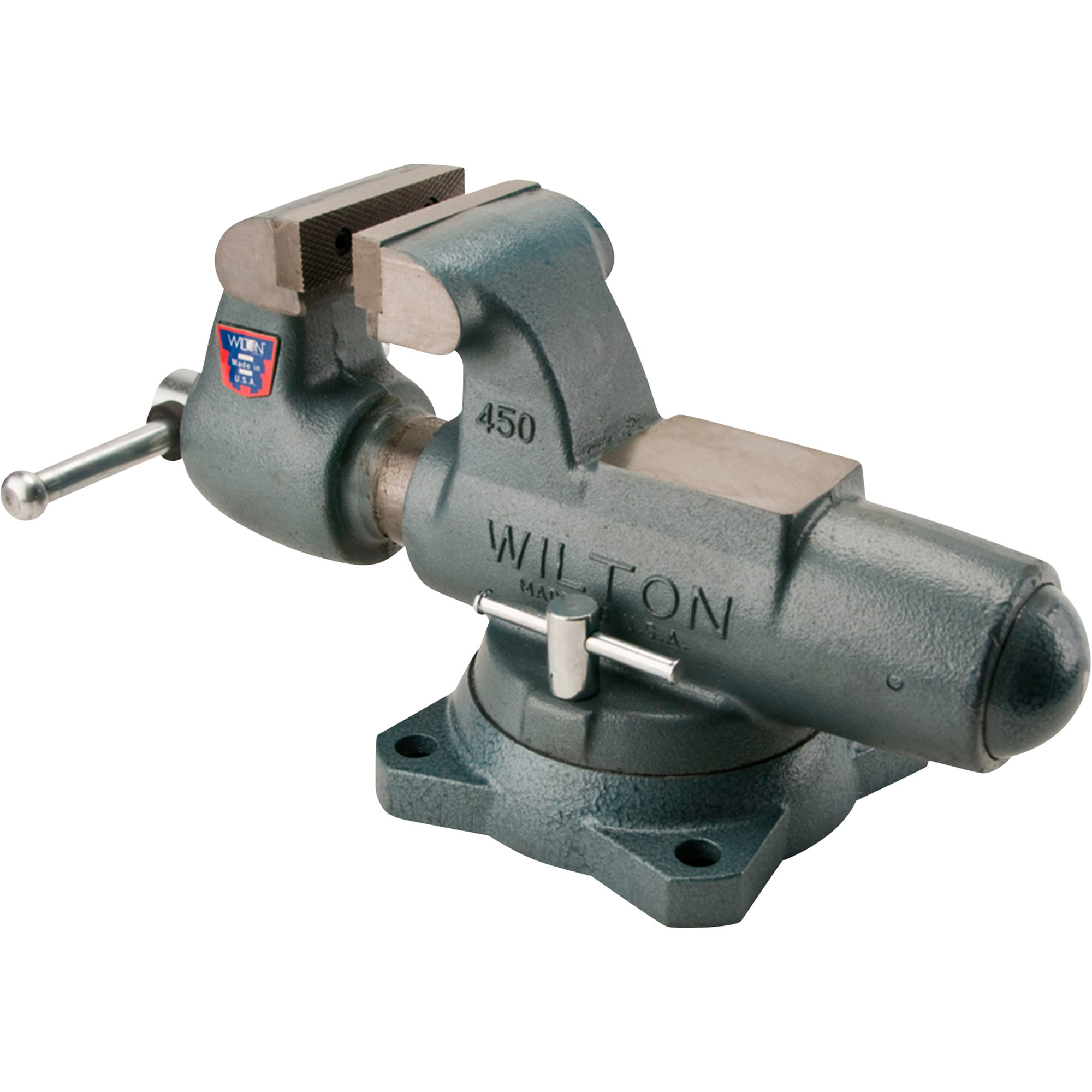 Wilton Machinist Round Channel Bench Vise, 4in. Jaw Width, Model# 400S ...