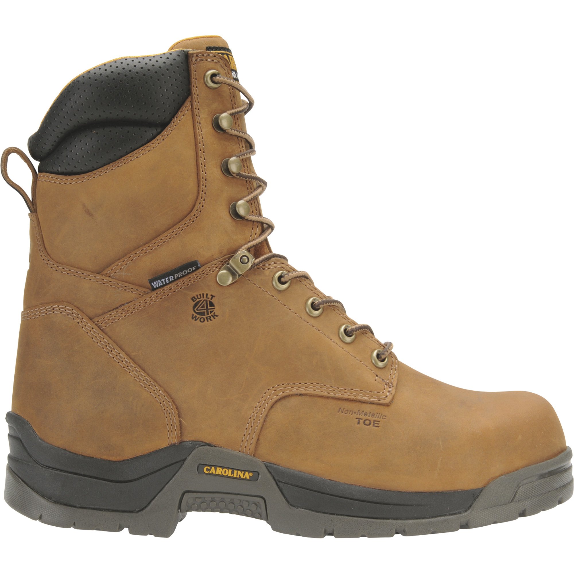 Carolina Men's 8in. Waterproof Broad Toe Work Boots - Copper, Size 9 1/ ...