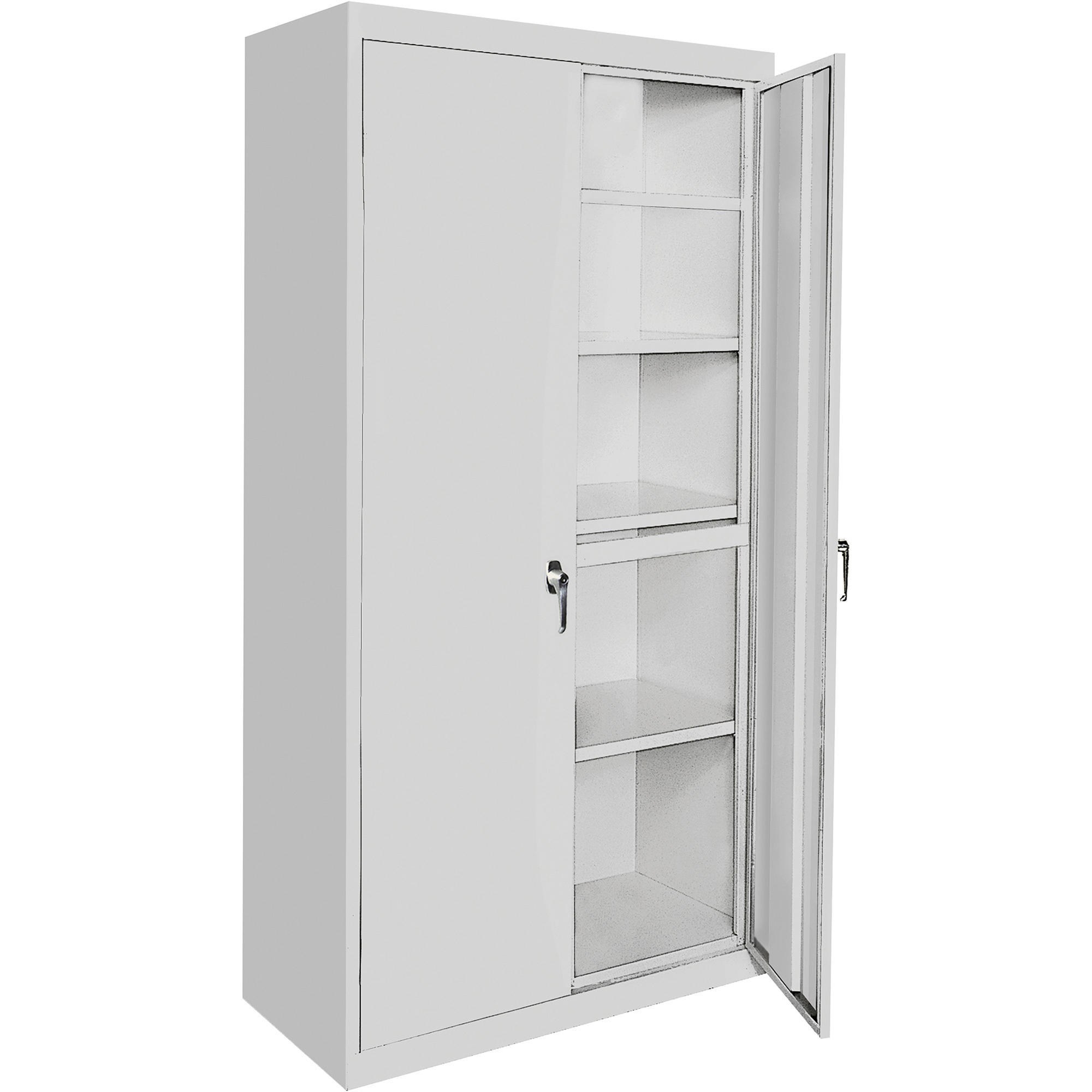 Steel Cabinets USA Storage Cabinet with Hanger Bar, Gray, 4 Adjustable ...