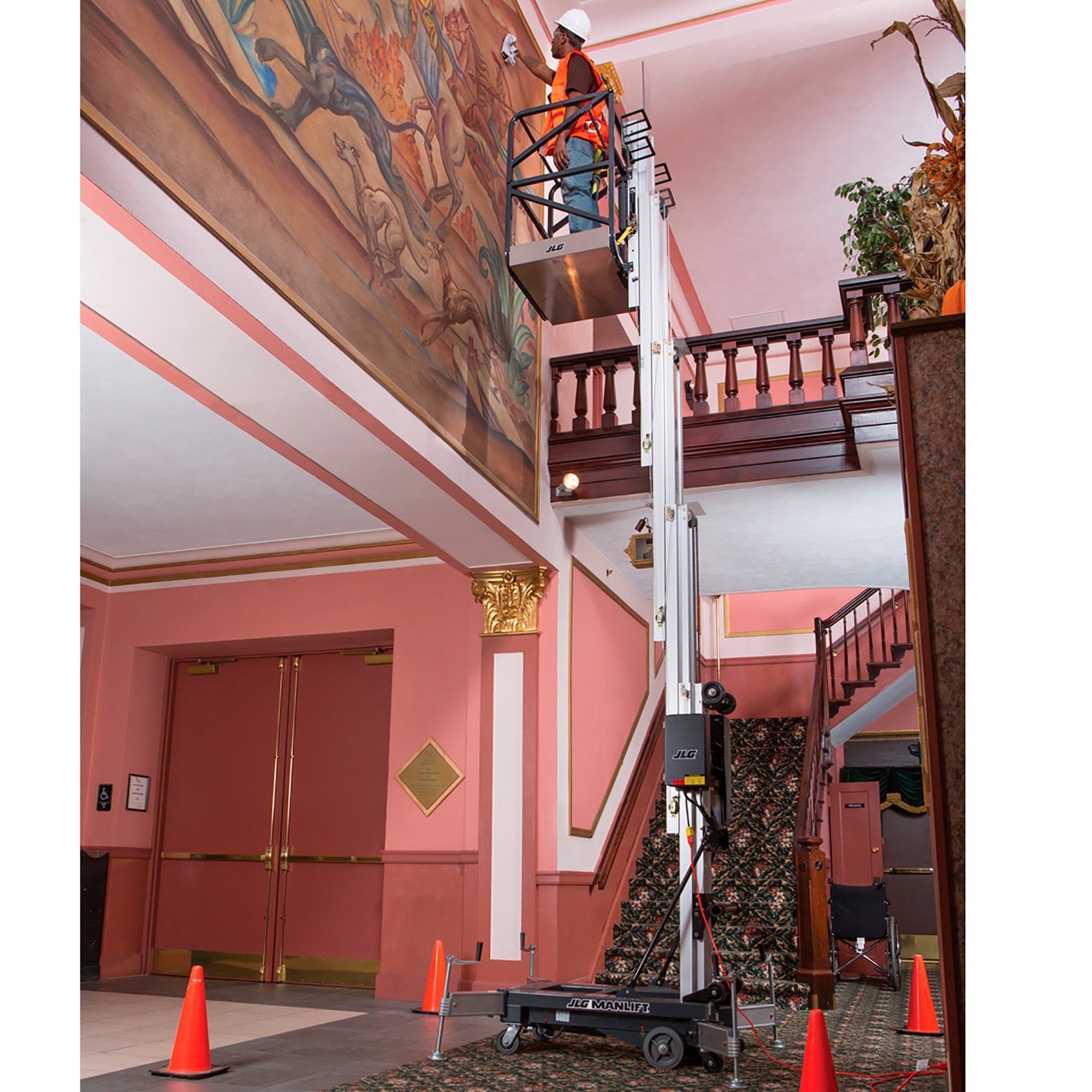 JLG 20ft. Push-Around Vertical Mast Lift — 350-Lb. Capacity, AC Powered ...