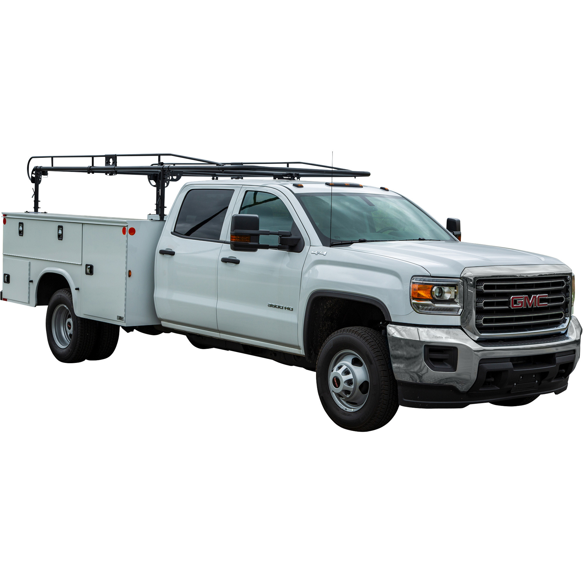 Buyers Products, 14-1/2ft. Black Service Body Ladder Rack, Load ...