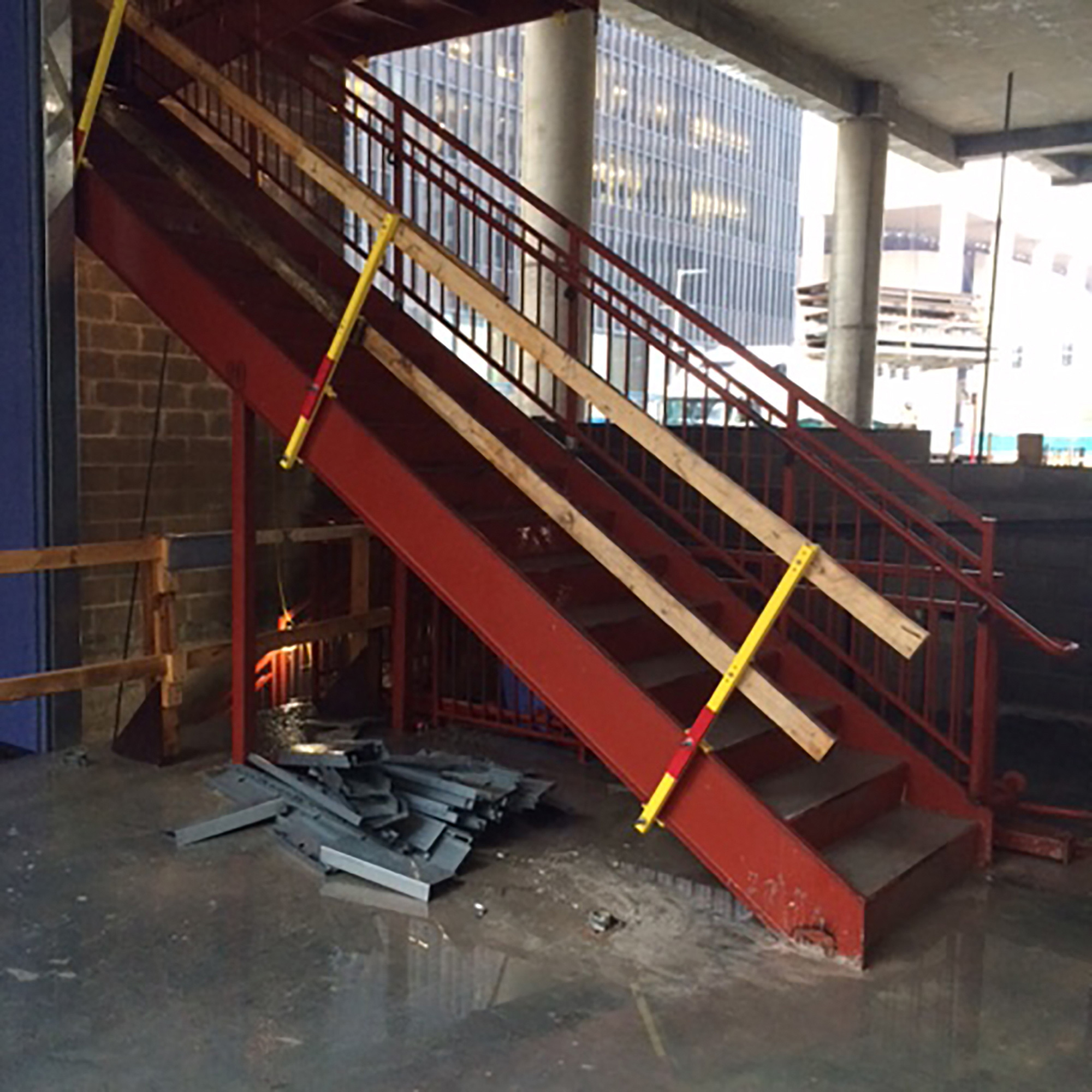 Safety Maker StringerShield Stair Rail Clamping System — Yellow, 4in.L ...