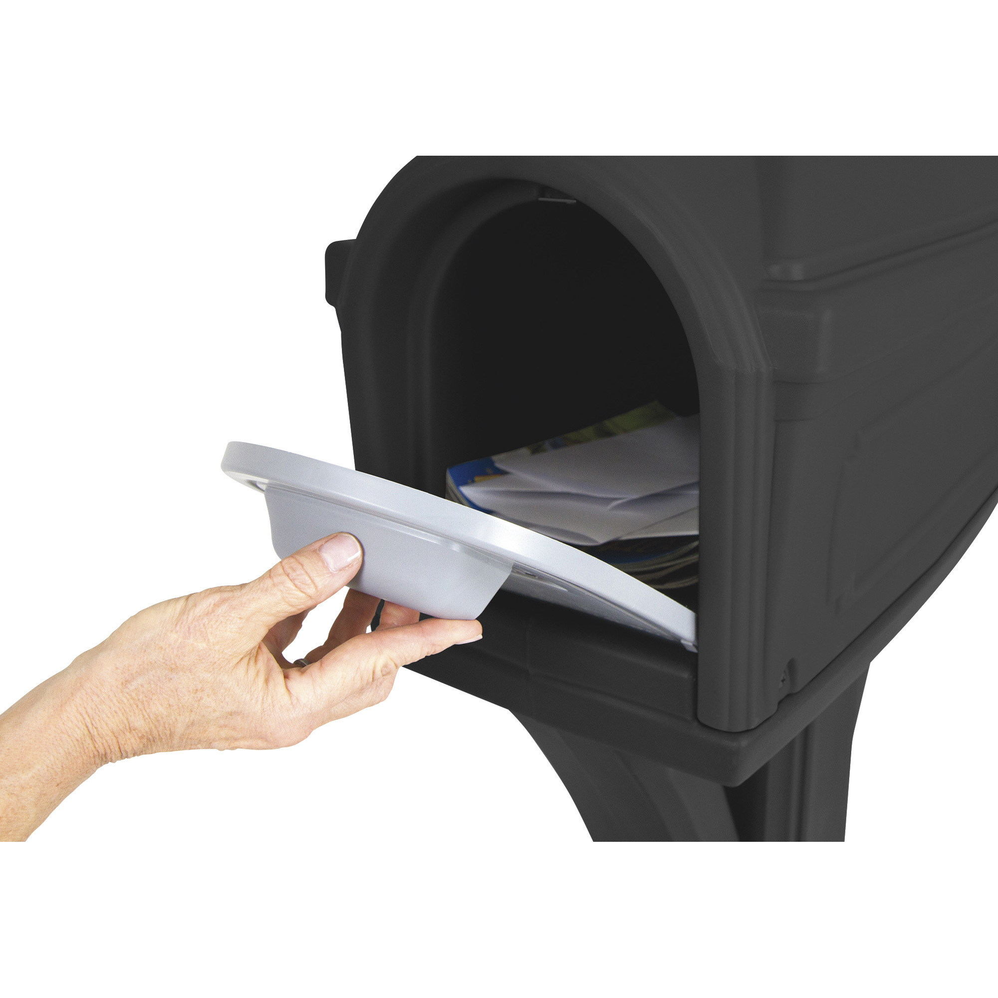 Simplay3 Classic Residential Mailbox, Black/Black, Model# 416070-04 ...
