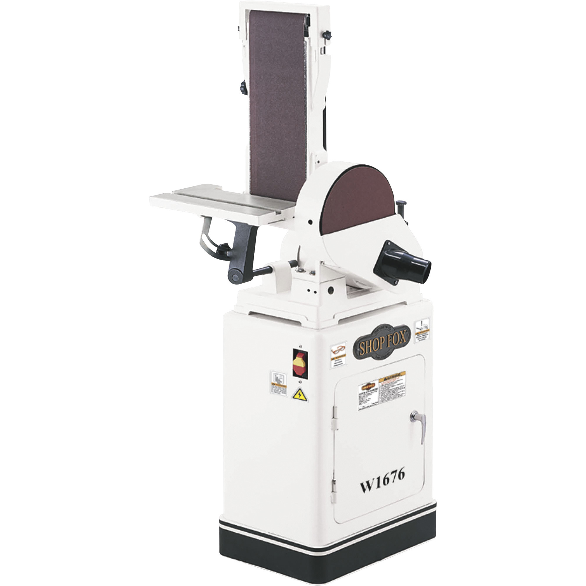Shop Fox 6in. Belt/10in. Disc Combination Sander, 1 HP, Model# W1676 ...