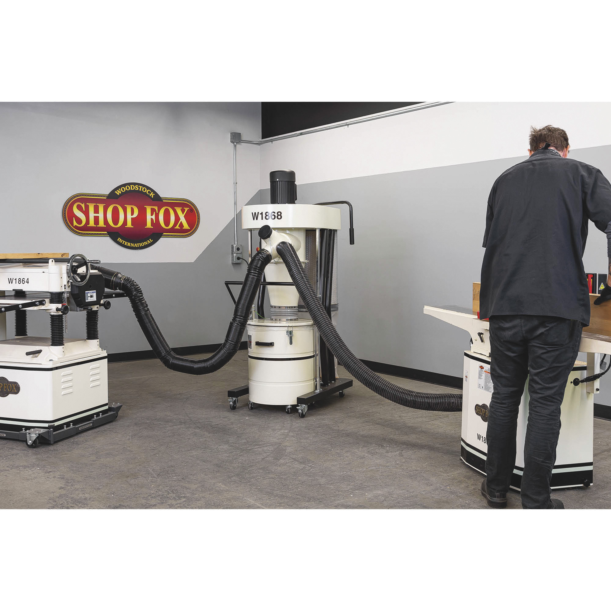 Shop Fox Portable Cyclone Dust Collector, 2 HP, Model# W1868 | Northern ...