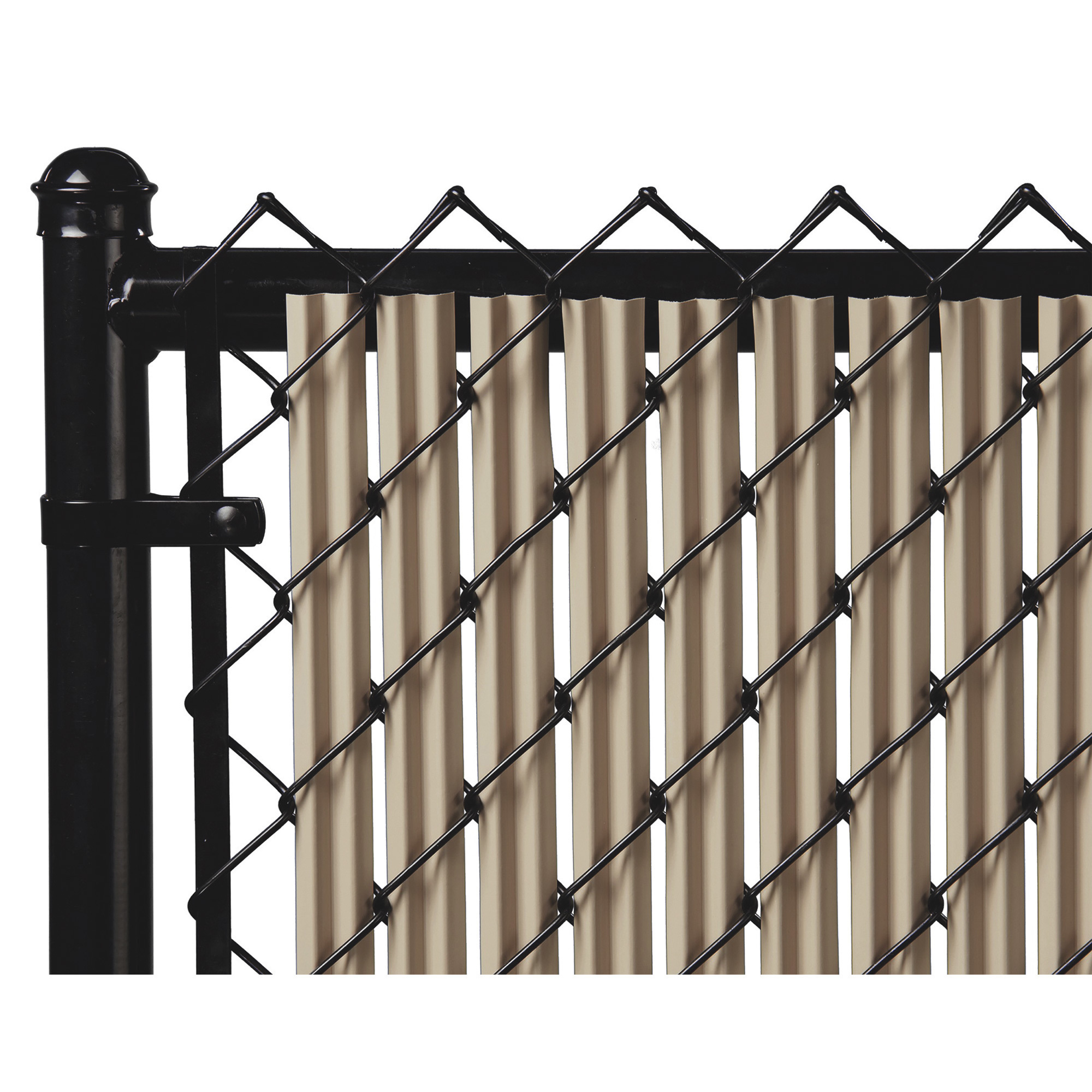 Ridged Slats 4ft. Vertical Privacy Slats — 82-Pc. Set, Beige, Covers 10 ...