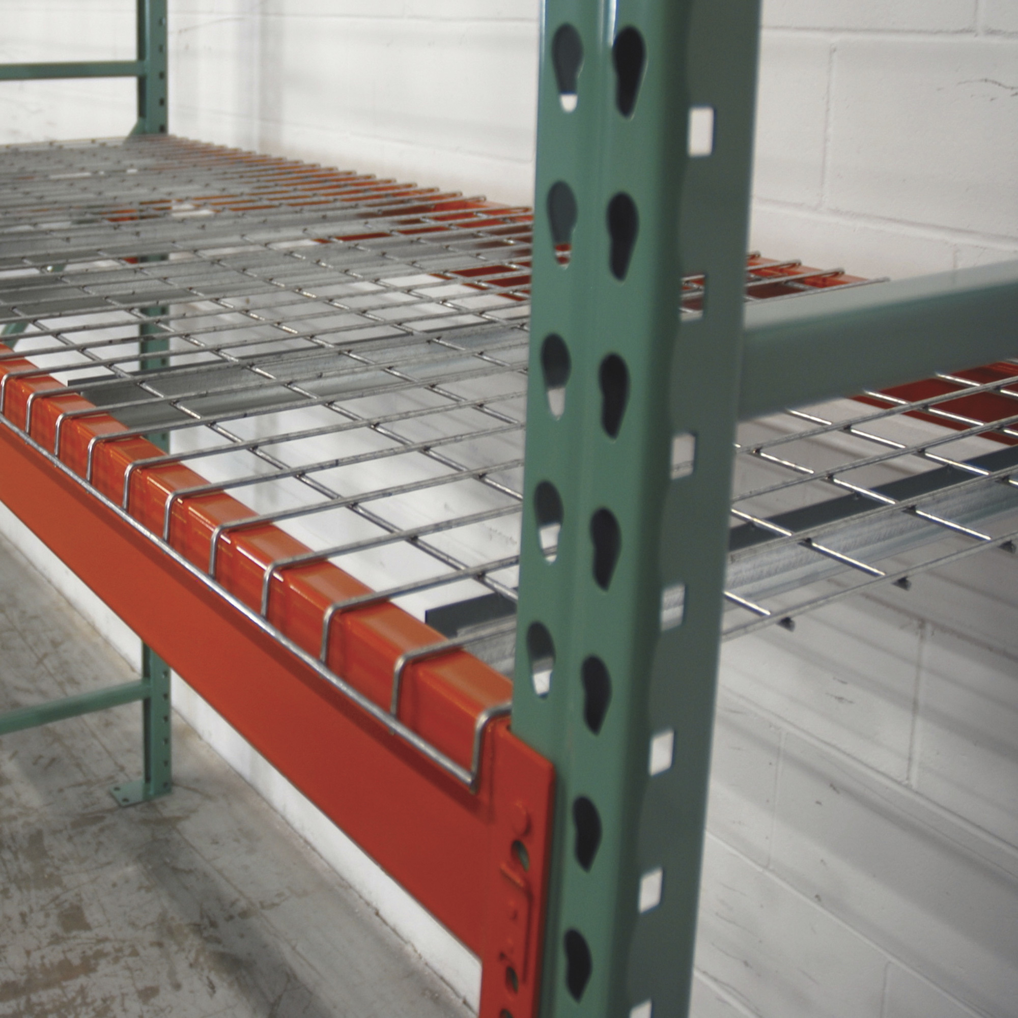 AK Heavy-Duty Pallet Rack Wire Deck, 42in. x 34in., Step, Gray, Model ...