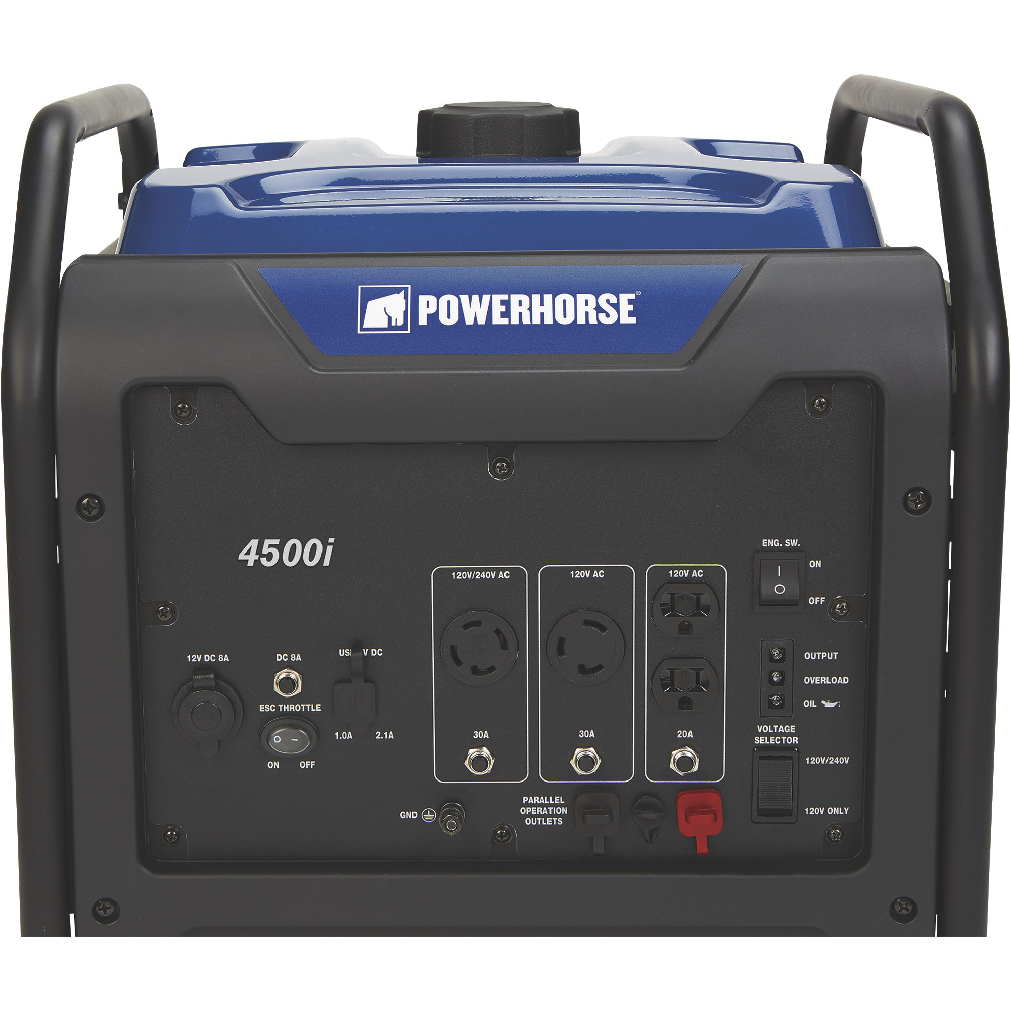 Powerhorse Inverter Generator, 4500 Surge Watts, 3700 Rated Watts, Open ...