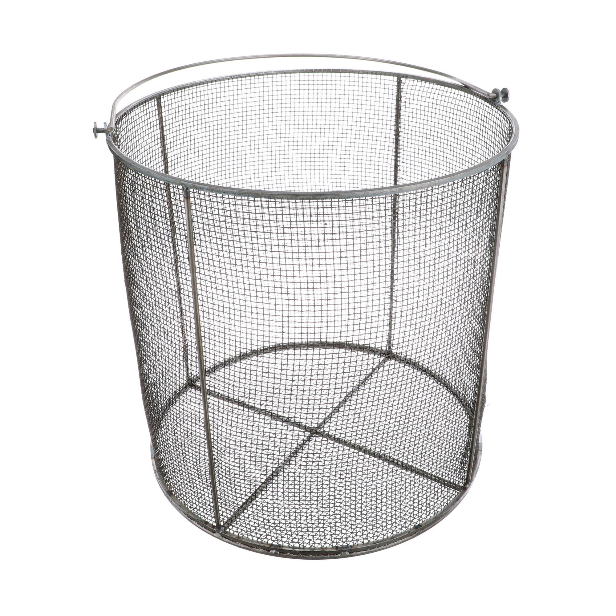 Marlin Round Steel Mesh Basket with Handles, 18.75in. Dia. x 18.75in.H ...