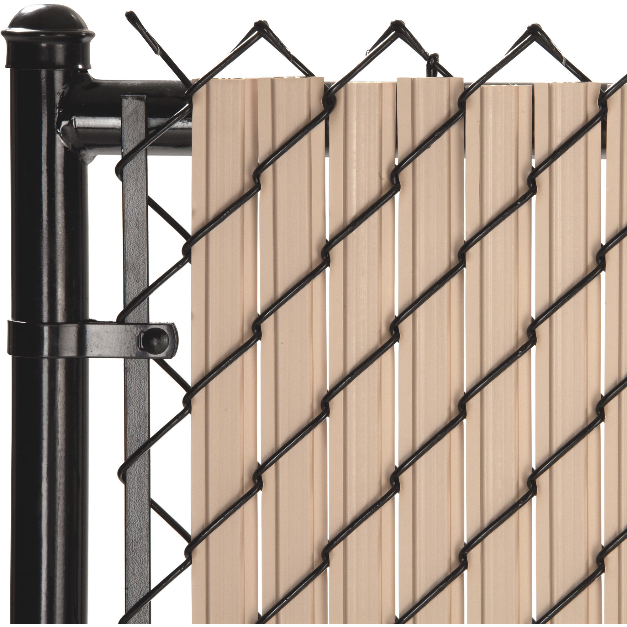 SoliTube 4ft. Vertical Tube Privacy Slats, 82-Pc. Set, Beige, Covers 10 ...