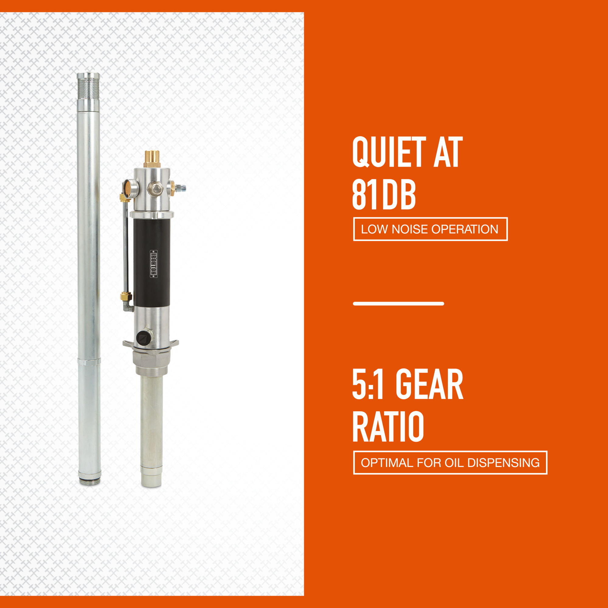 Ironton Air-Operated Oil Transfer Pump, 5:1 Ratio, 4.76 GPM, 150 Max ...