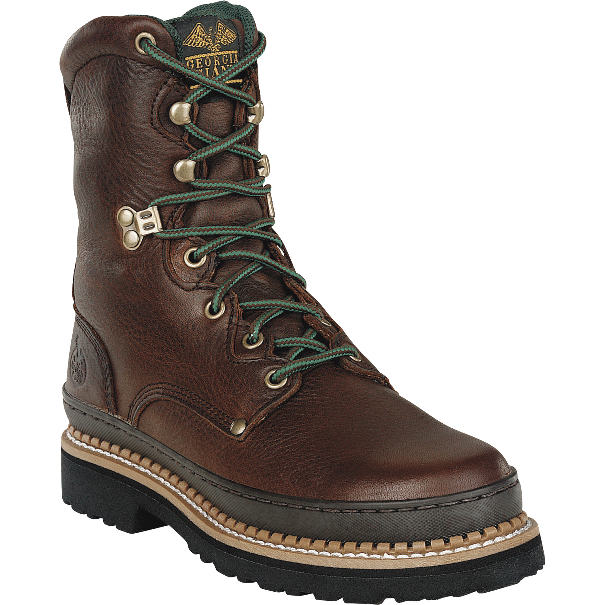 Georgia Men's Giant 8in. Steel-Toe Work Boots, Brown, Size 14 Wide ...