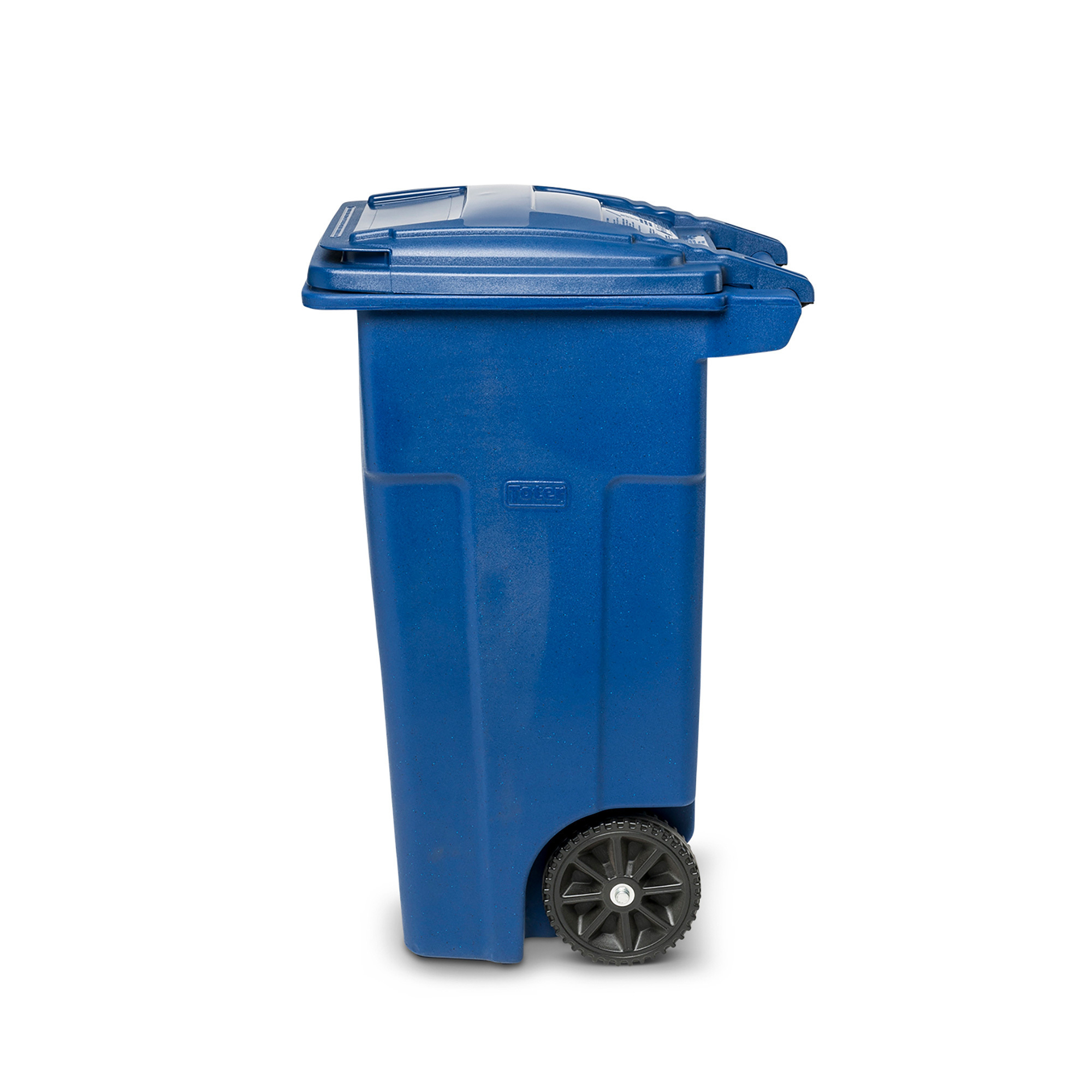 Toter 2-Wheel Trash Cart with Lid, Blue, 32-Gallon, Model# ANA32 ...