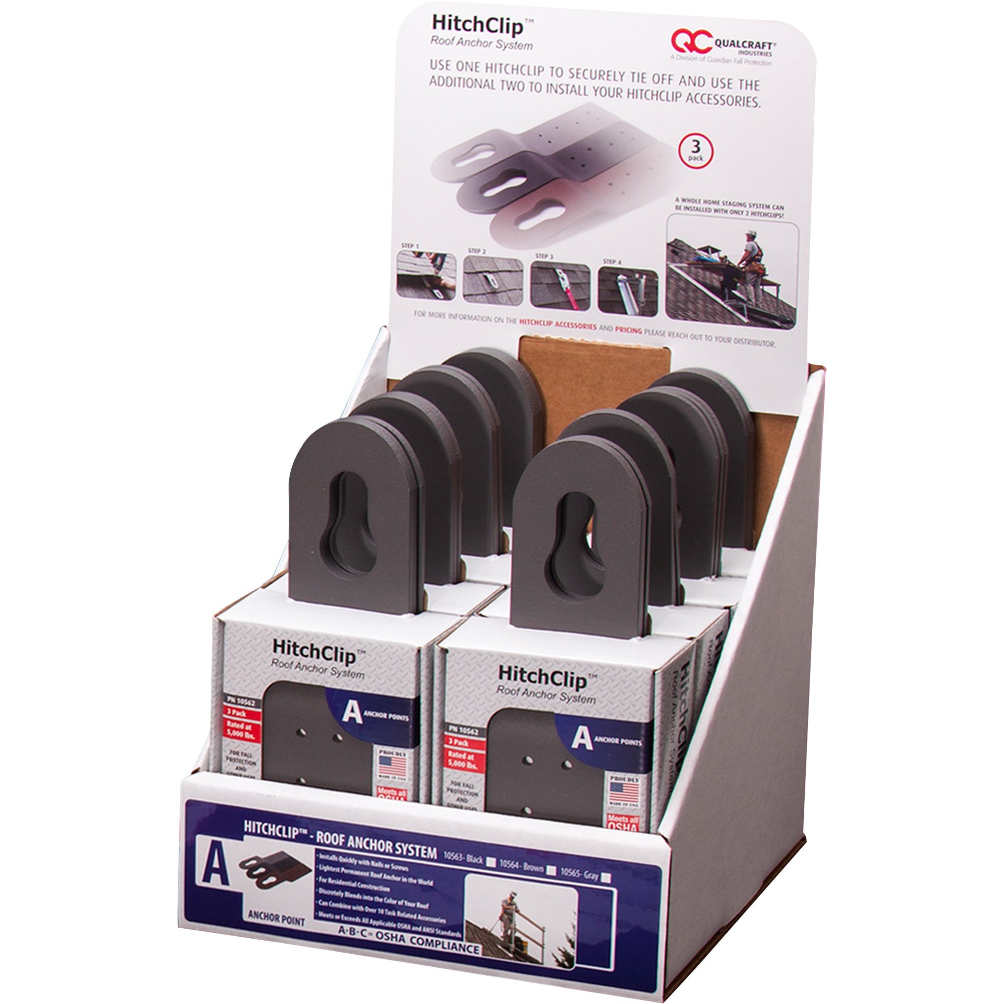 Guardian Fall Protection HitchClip Roof Anchor System — 24-Pack, Gray ...