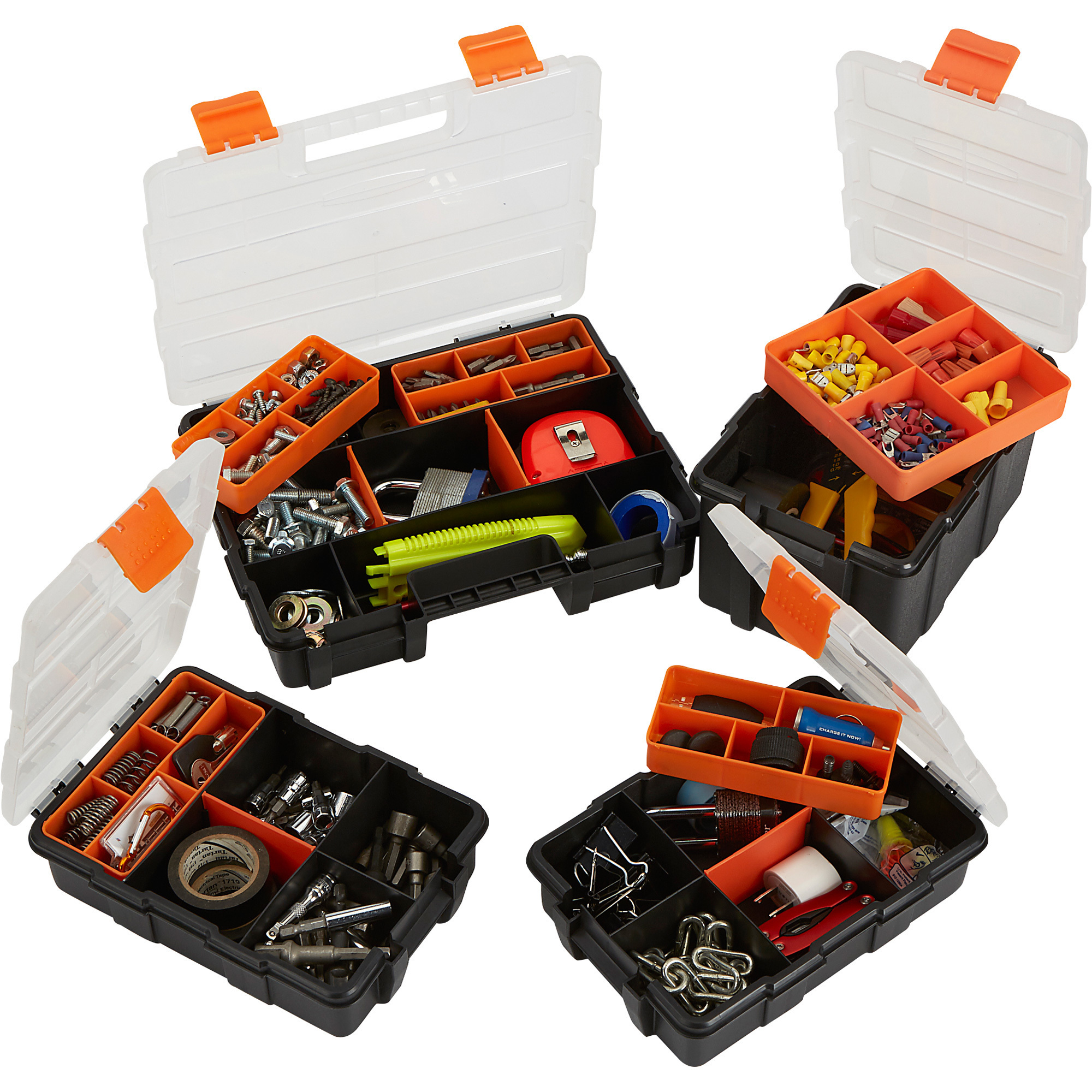 X-Space Plastic Storage Box Set — 4-Pc. | Northern Tool