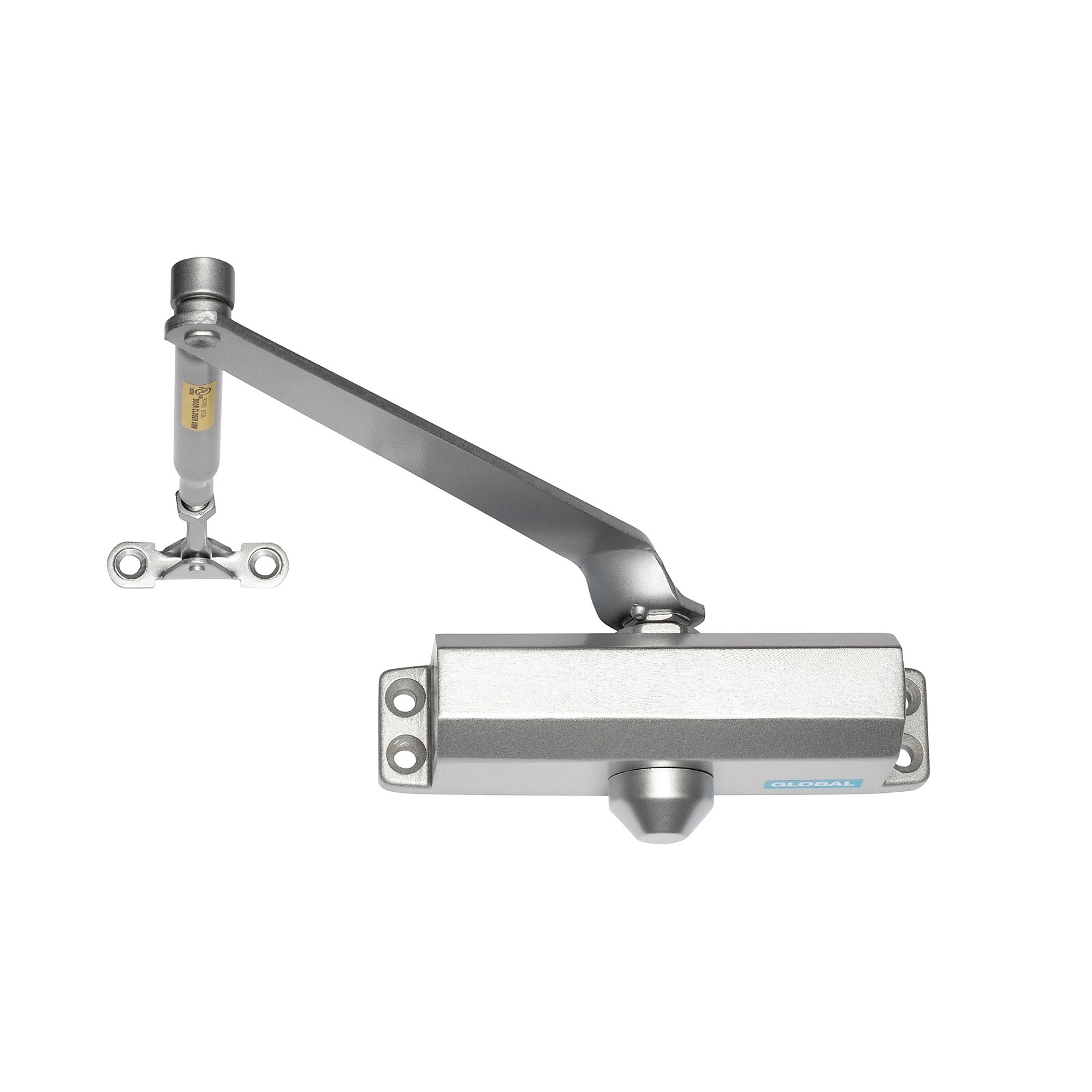 Global Door Controls, Grade 3 Door Closer with Parallel Arm Bracket ...