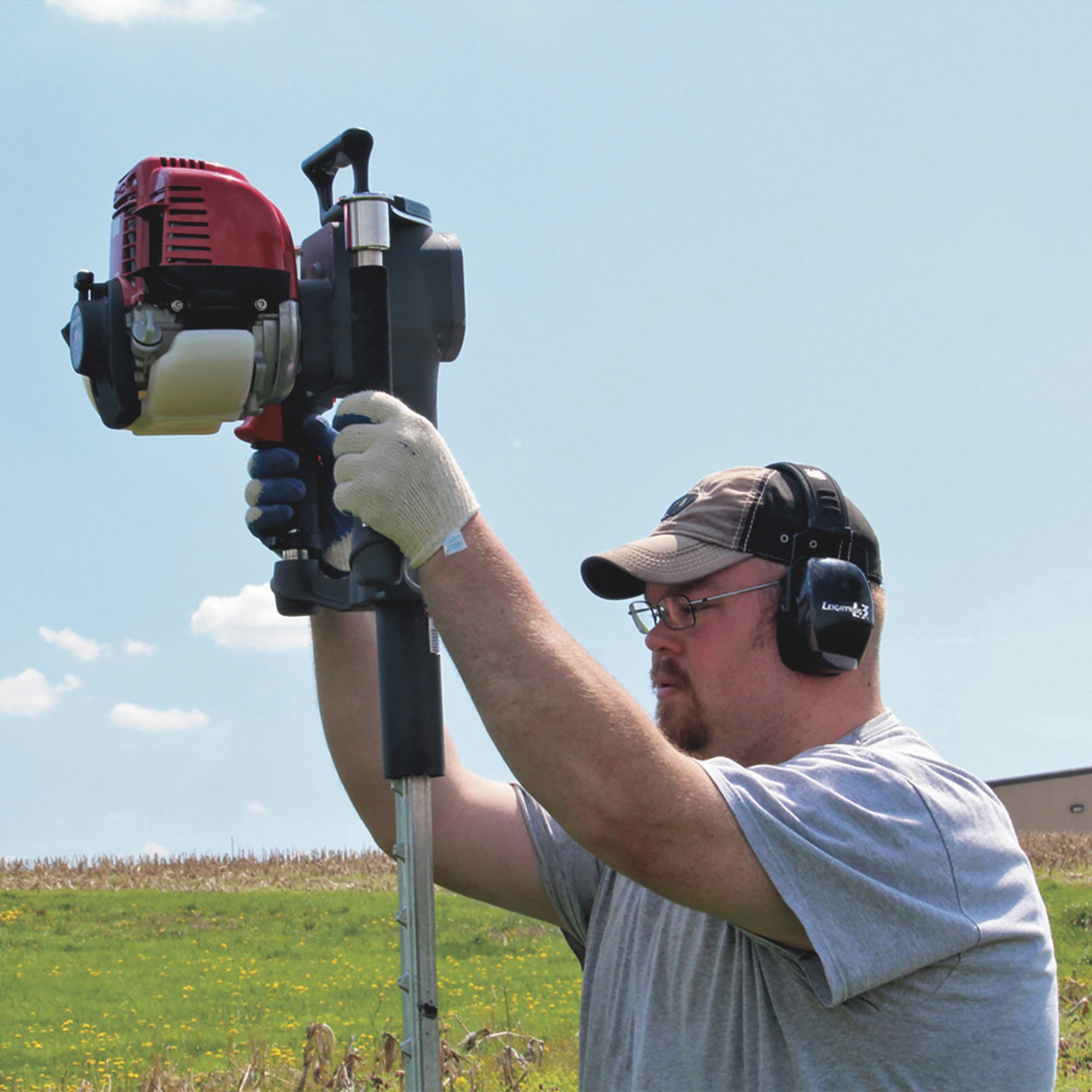 Titan Post Driver, 35-Lb. Driving Head, 1.3 HP Honda GX Engine, Model ...