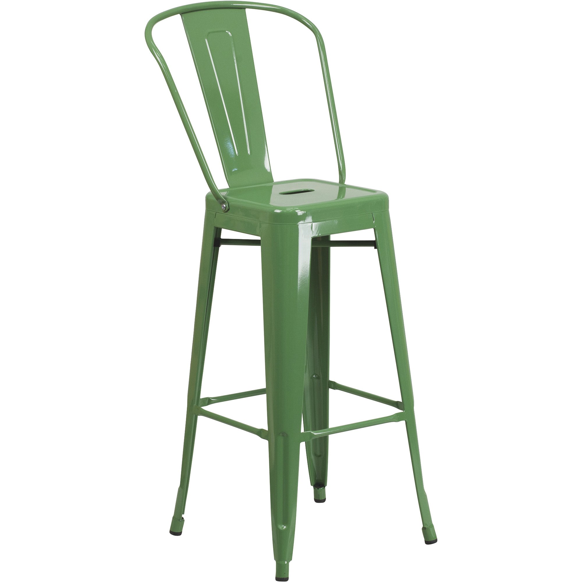Flash Furniture 3-Pc. Green Metal Bar Set — 30in. Round x 41in.H Table ...