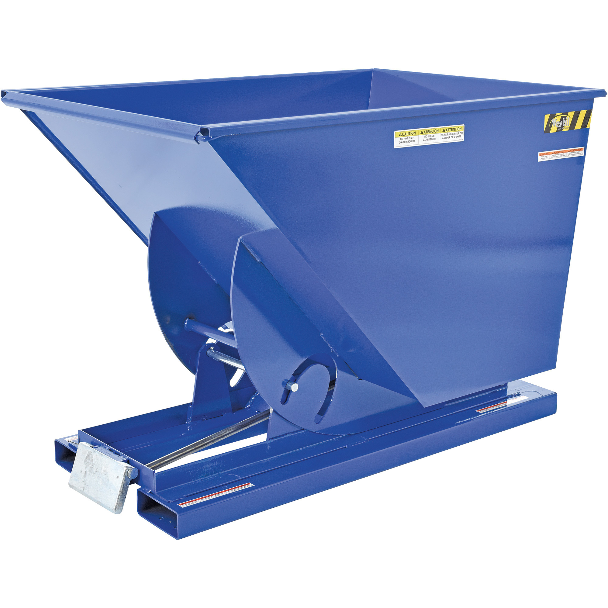 Vestil Self-Dumping Steel Hopper, Bumper Release, 6000-lb. Capacity, 1 ...