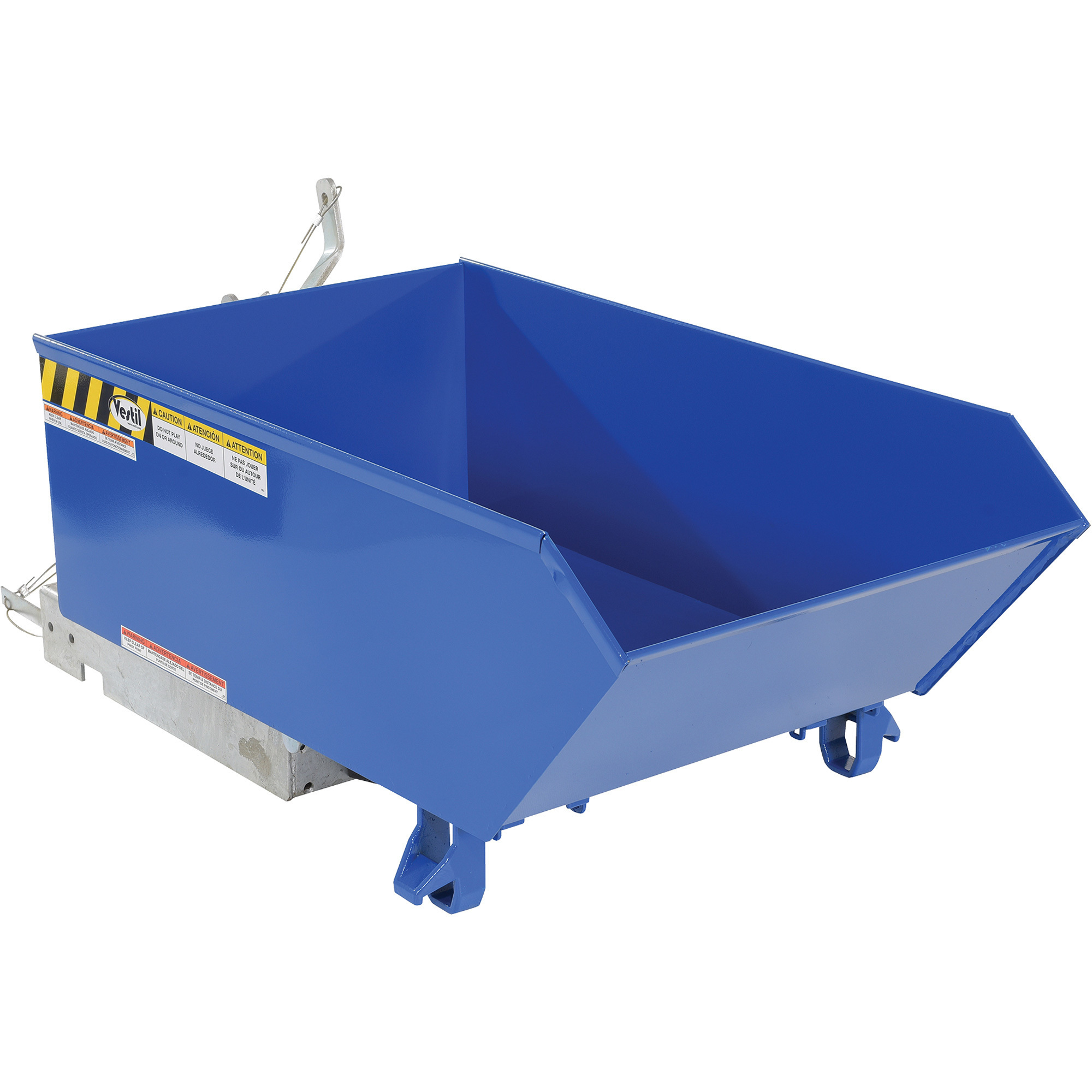Vestil Self-Dumping Steel Hopper - 2,000-Lb. Capacity, 1/4 Cubic Yard ...