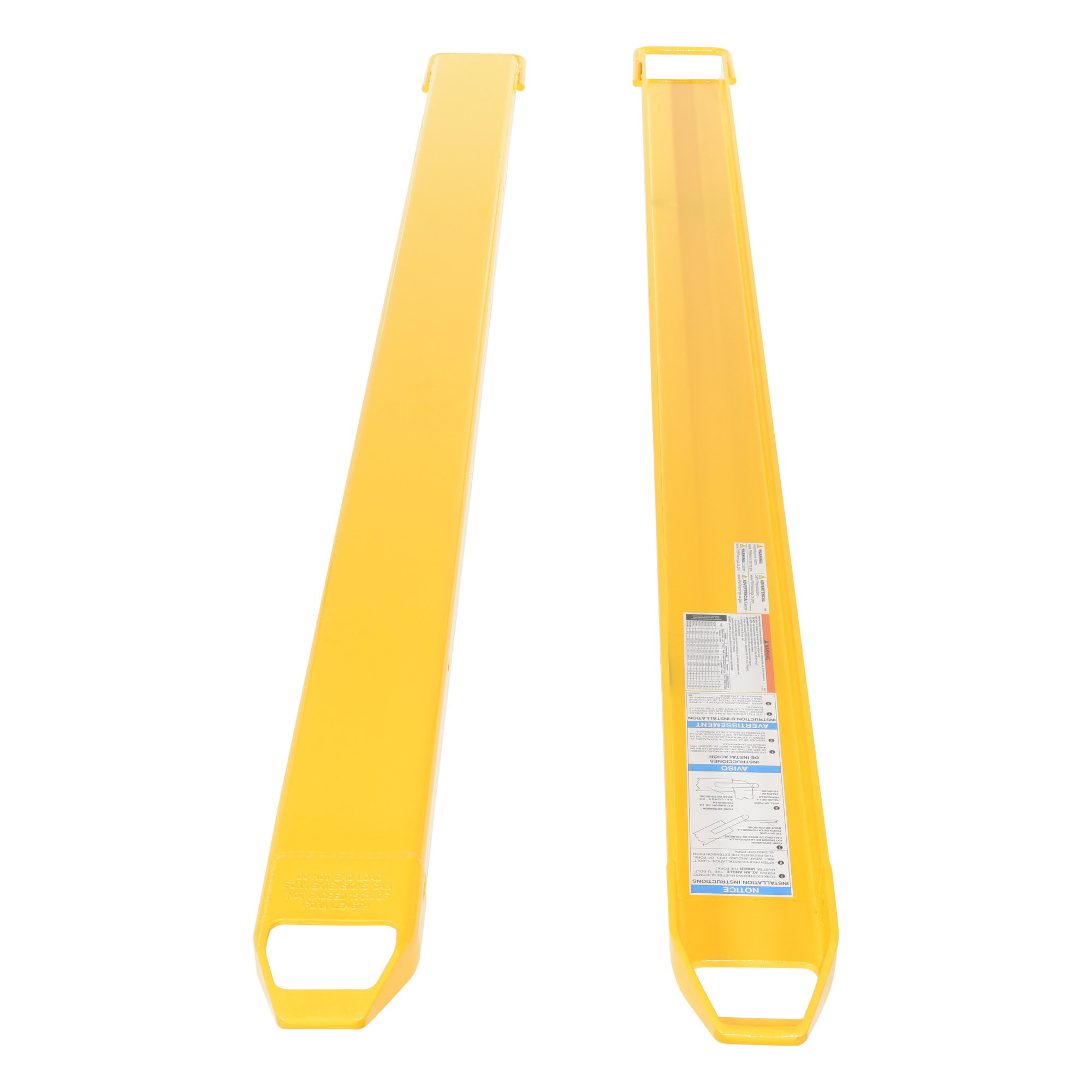 Vestil, Fork Extensions, Load Capacity 4000 lb, Extension Length 96 in ...