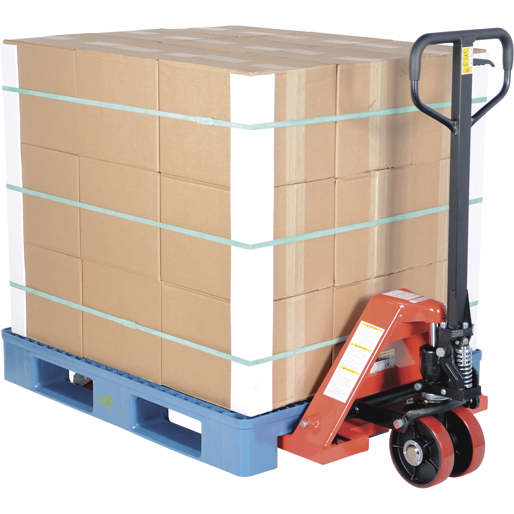 Vestil Full-Featured Pallet Truck — Poly-On-Steel Wheels, 5,500-lb ...