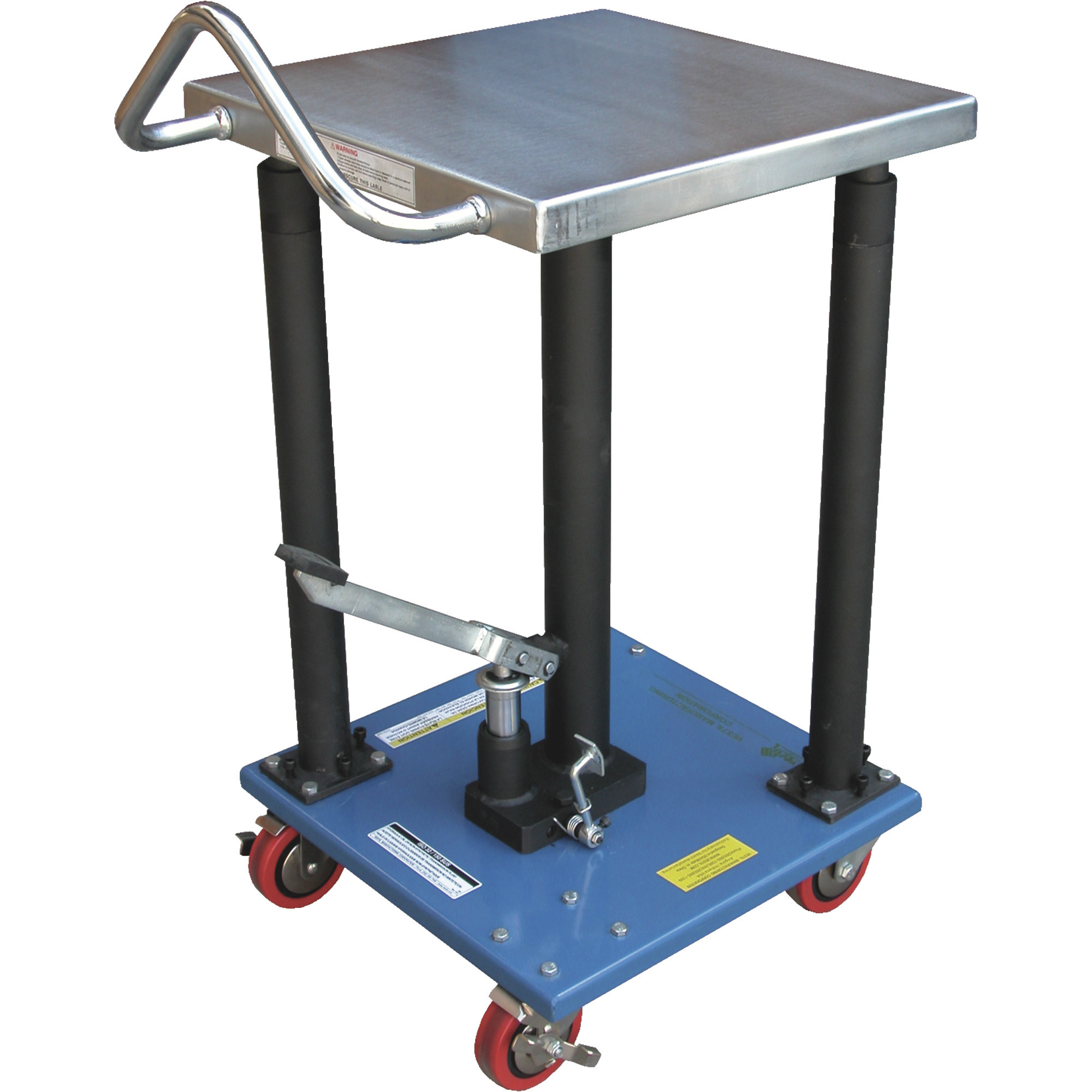 Vestil Manual Hydraulic Post Table - 500-Lb. Capacity, Telescoping ...