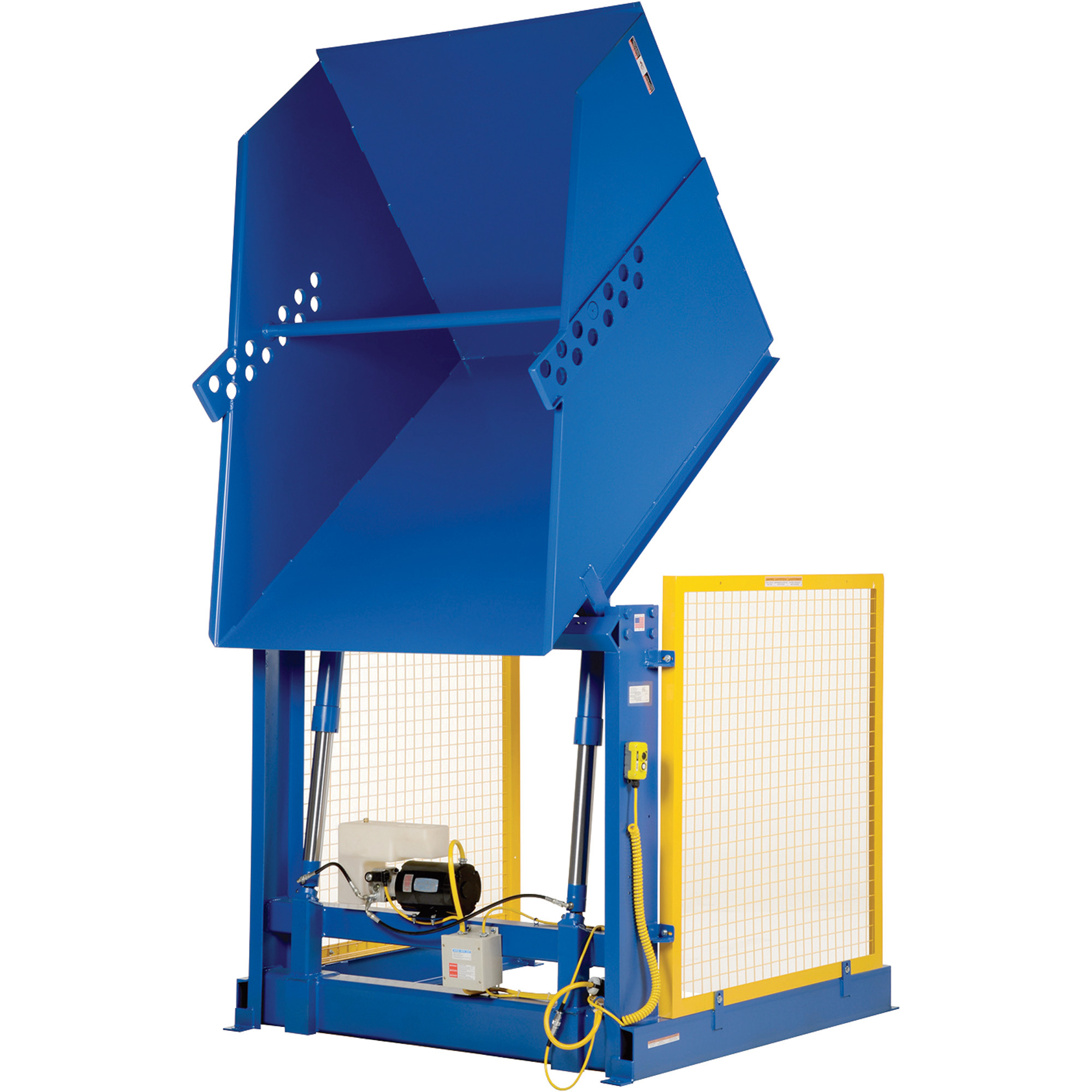 Vestil Hydraulic Box Dumper - 2,000-Lb. Capacity, 48in. Dump Height ...