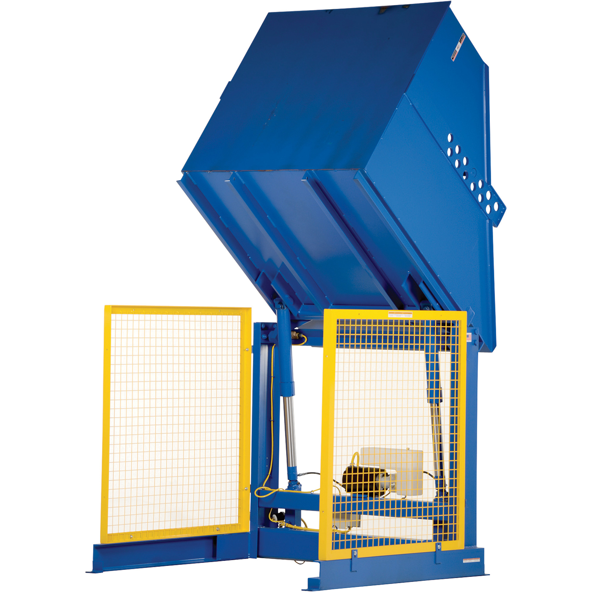 Vestil Hydraulic Box Dumper - 2,000-Lb. Capacity, 48in. Dump Height ...