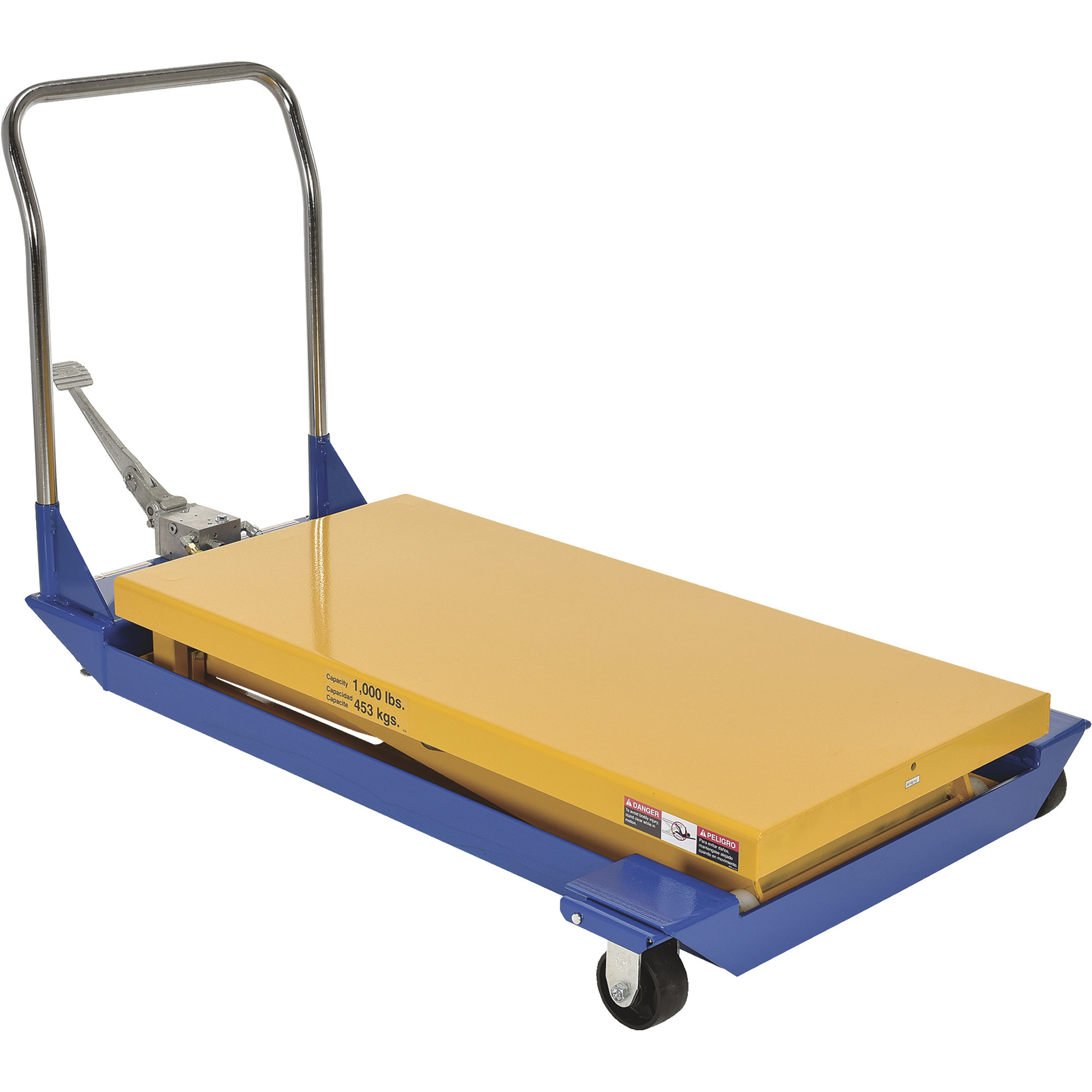 Vestil Manual Scissor Cart — 1,000-lb. Capacity, 48in.L x 24in.W ...