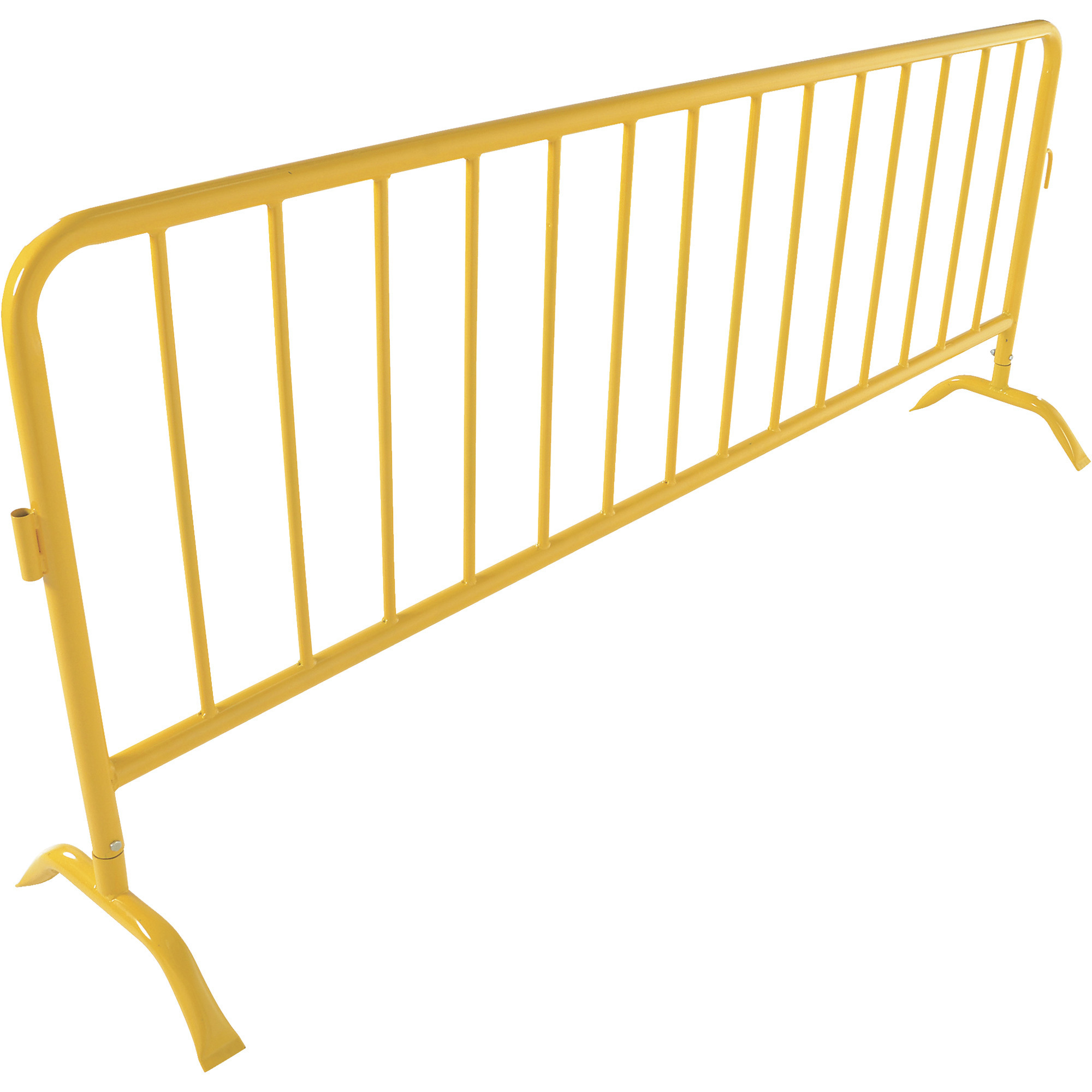 Vestil Crowd Control Interlocking Barrier - 8.5ft., Heavy-Duty, Yellow ...