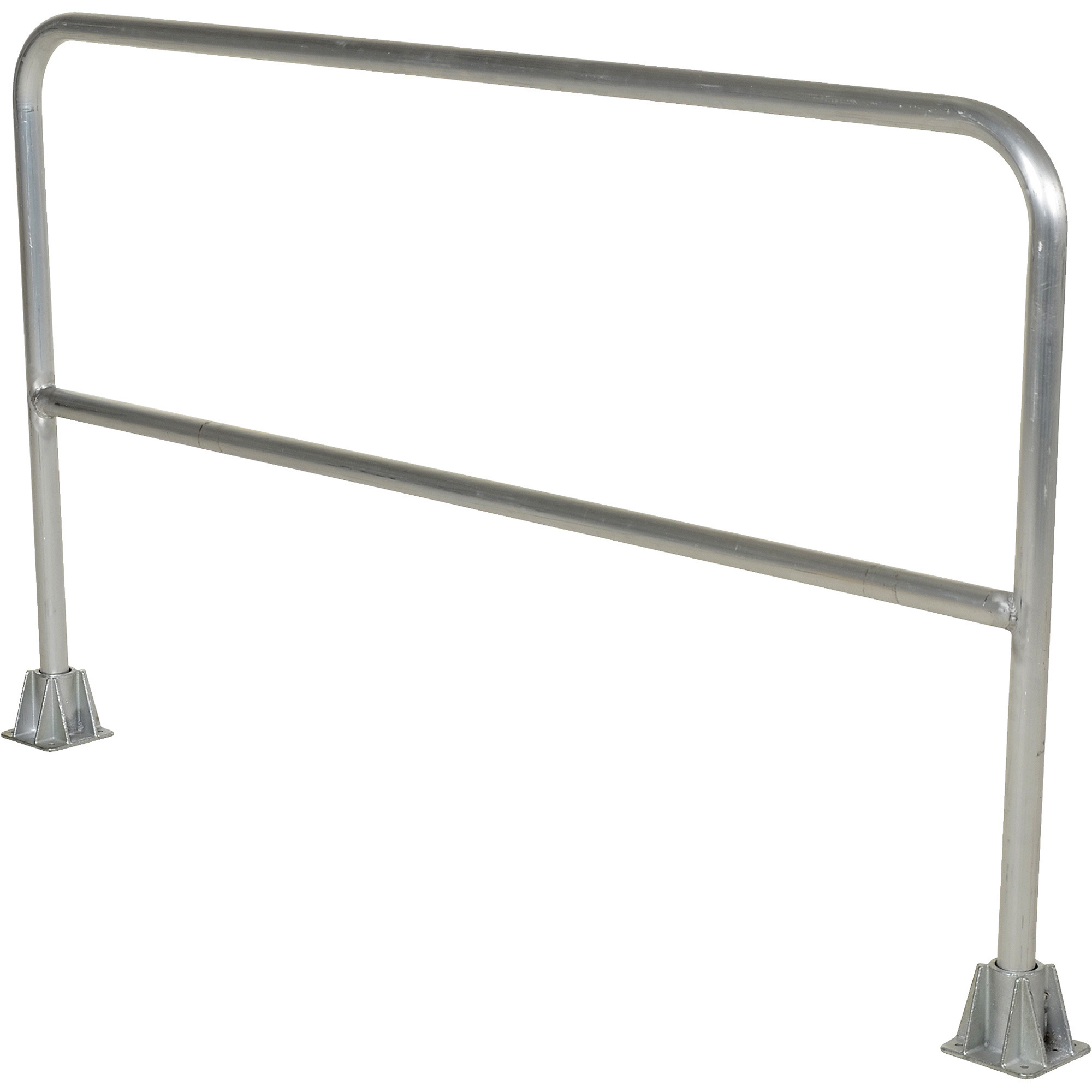 Vestil Aluminum Pipe Safety Railing - 96in.L, 42in. High, Model# ADKR-8 ...