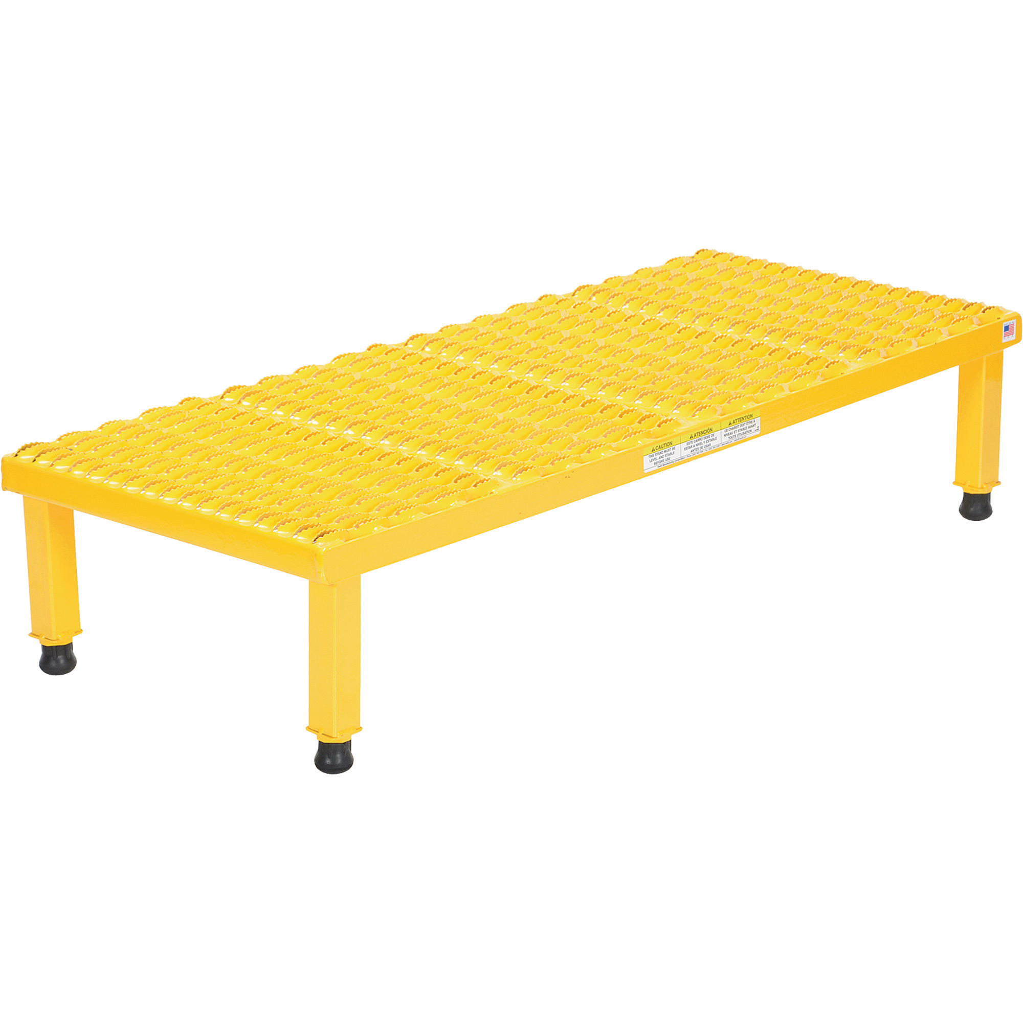 Vestil, Adjustable Height Serrated Step Work-Mate Stand, Capacity 500 lb, Platform Width 48 in ...