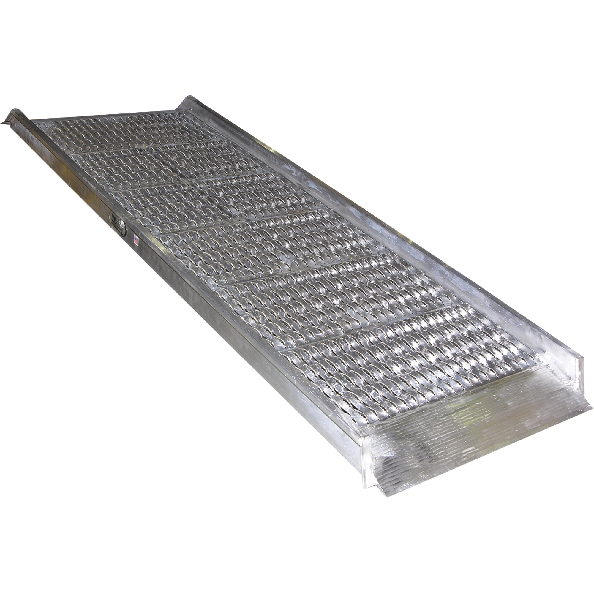 Vestil Aluminum Walk Ramp, Grating Style, 6ft.L x 28in.W, Model# AWR-G ...