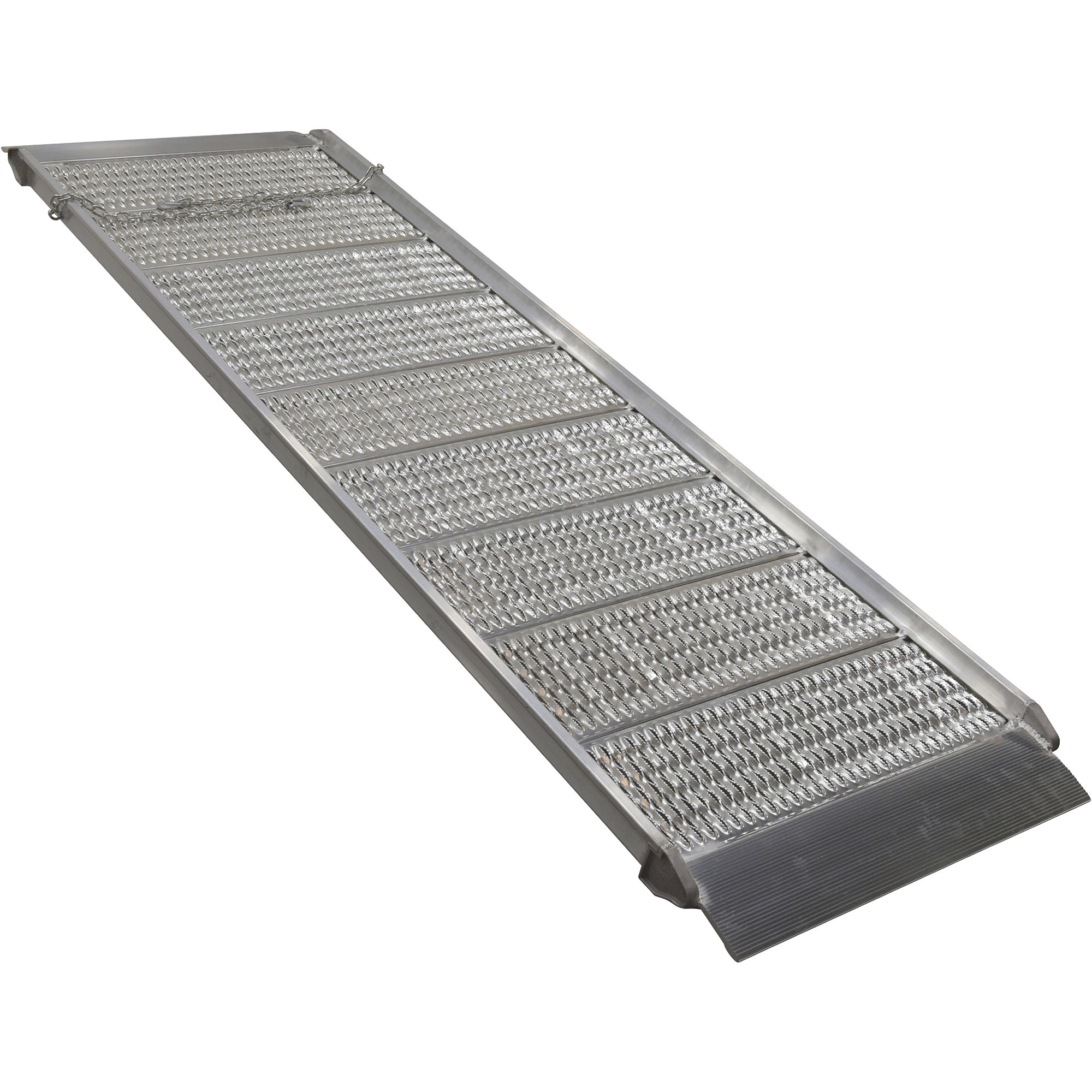 Vestil Aluminum Walk Ramp - Grating Style, 10ft. 1/4in.L x 39 3/8in.W ...