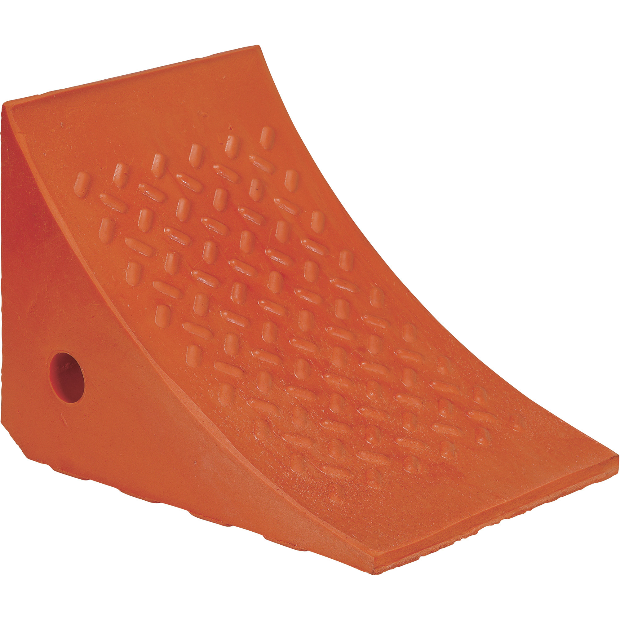 Vestil Urethane Wheel Chock - 8in.W x 8in.H x 11in.D, Bright Orange ...