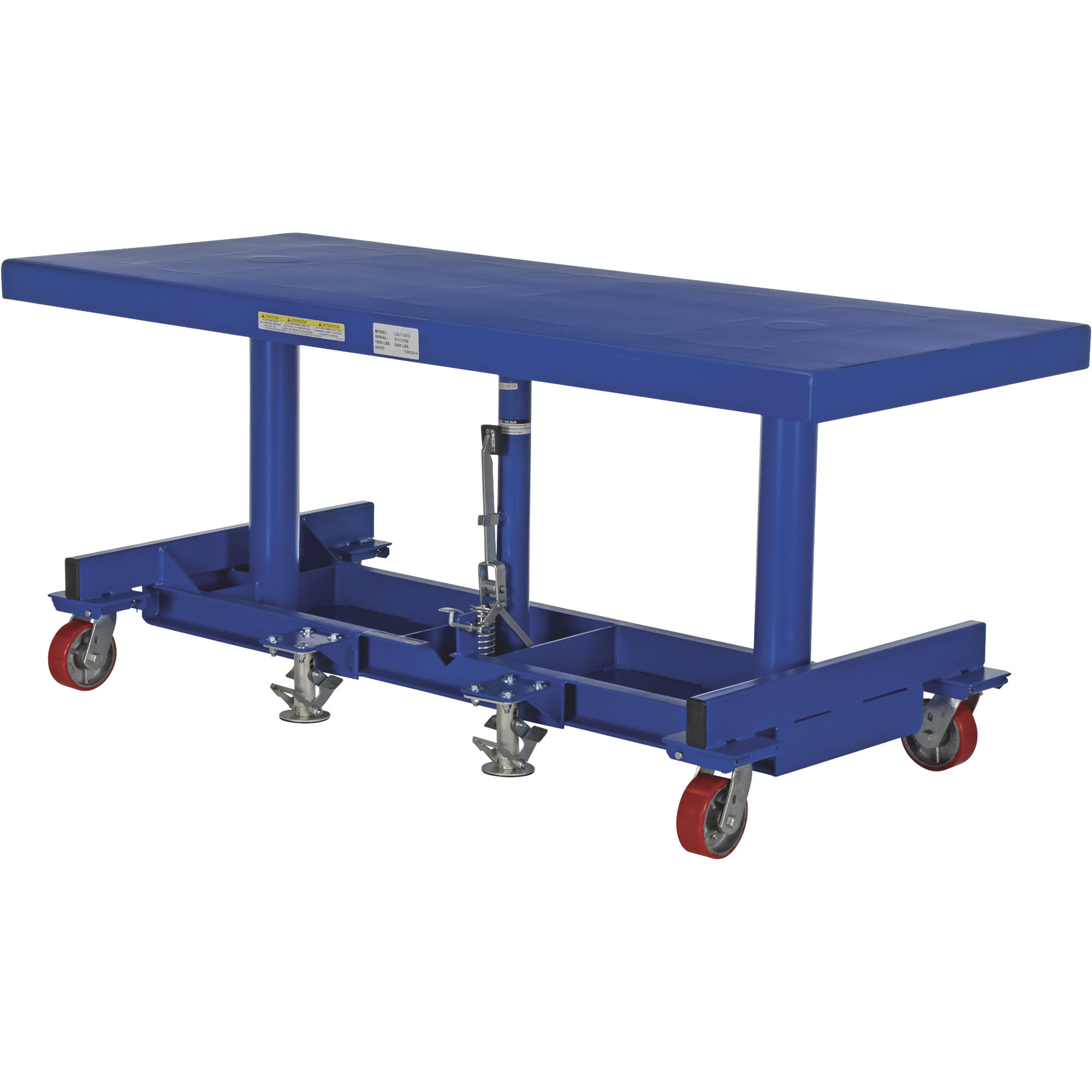 Vestil Long Deck Cart, 2,000-lb. Capacity, 72in.L x 30in.W Platform ...