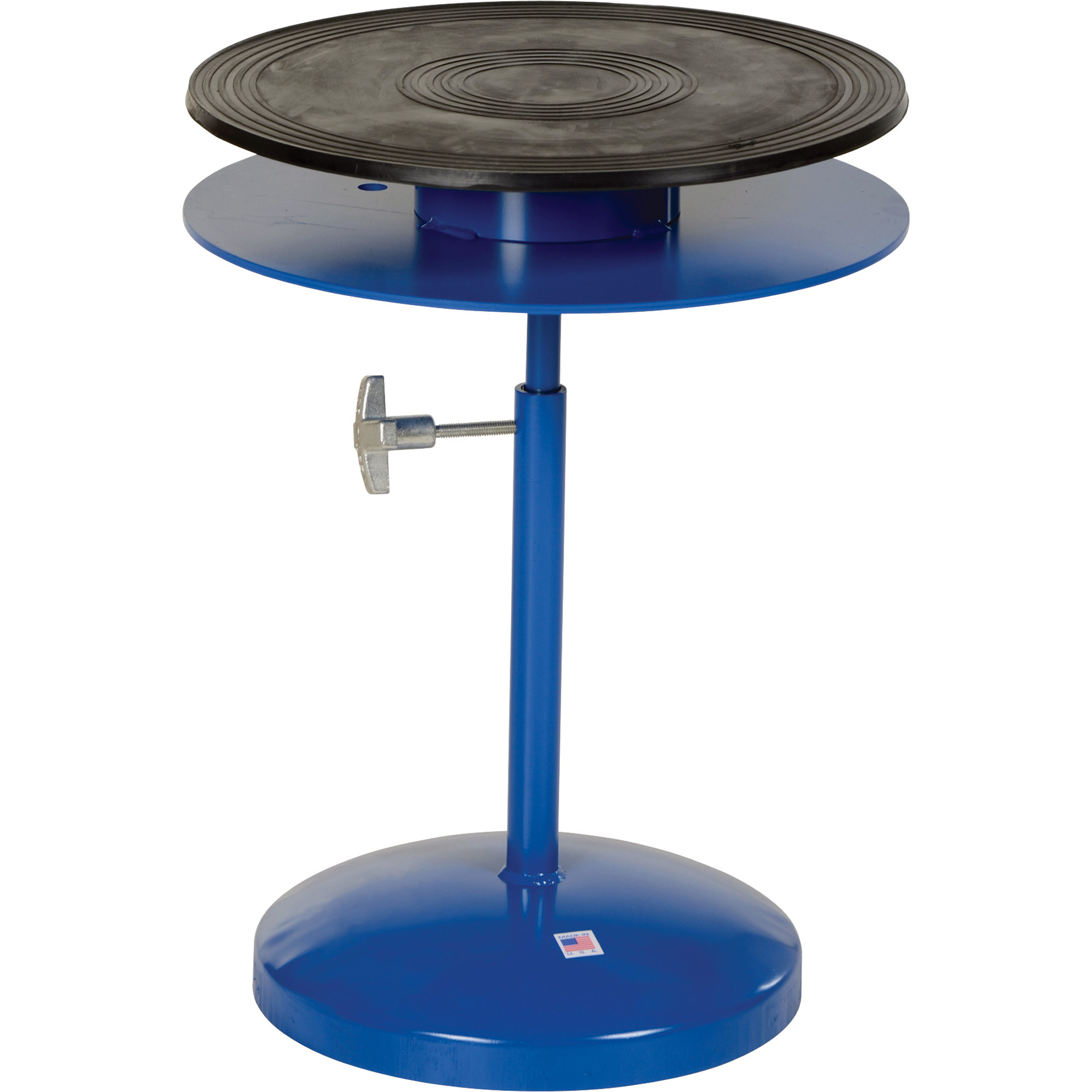 Vestil Heavy-Duty Manual Turntable, Double Tier, With Pedestal, 300-Lb ...
